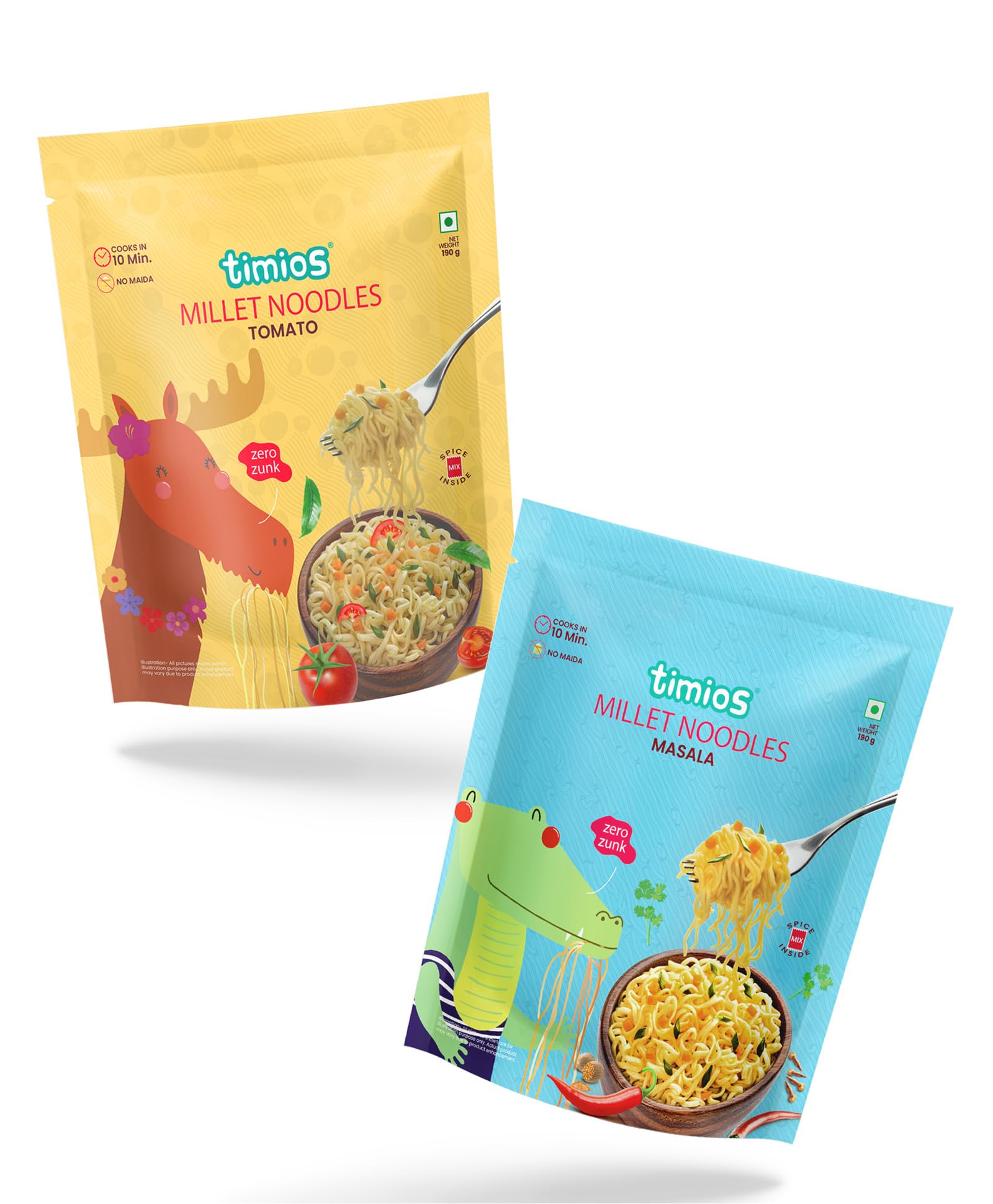 Timios Non-Fried No-Maida Millet Masala & Tomato flavoured Instant ...