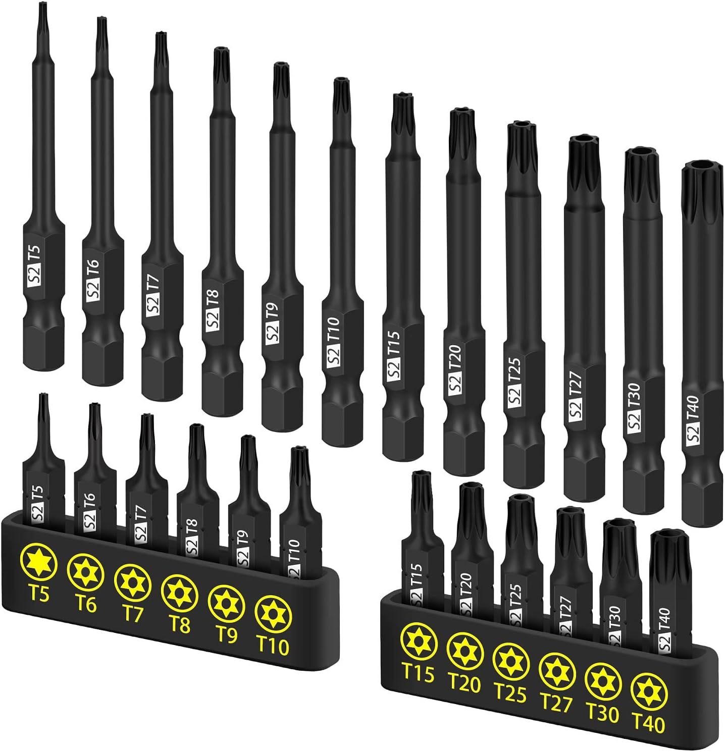 ATK67 6 Point Star Security Bit Set with Security Bits (Torx TR Style ...