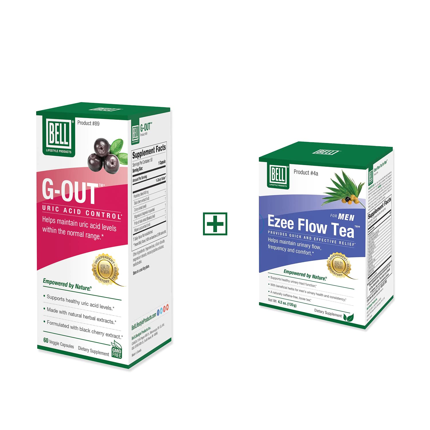 Amazon.com: Bell Bundle - Ezee Flow Urinary Support Tea for Men & G-Out ...