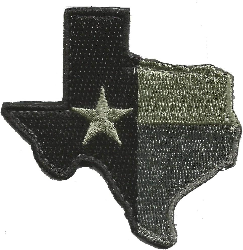 Amazon.com: Die-Cut Tactical Texas Patch - Subdued Silver : Sports ...