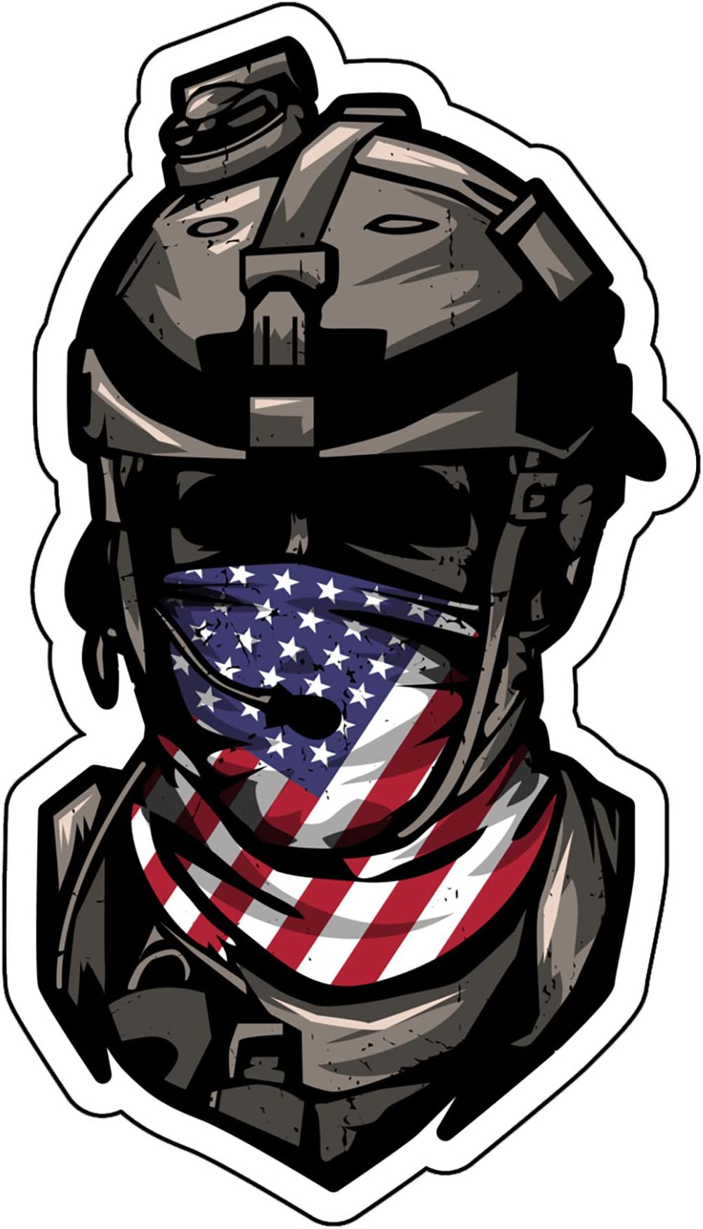 Amazon.com: HOF Trading Goon Skull Operator Vinyl Sticker Waterproof ...