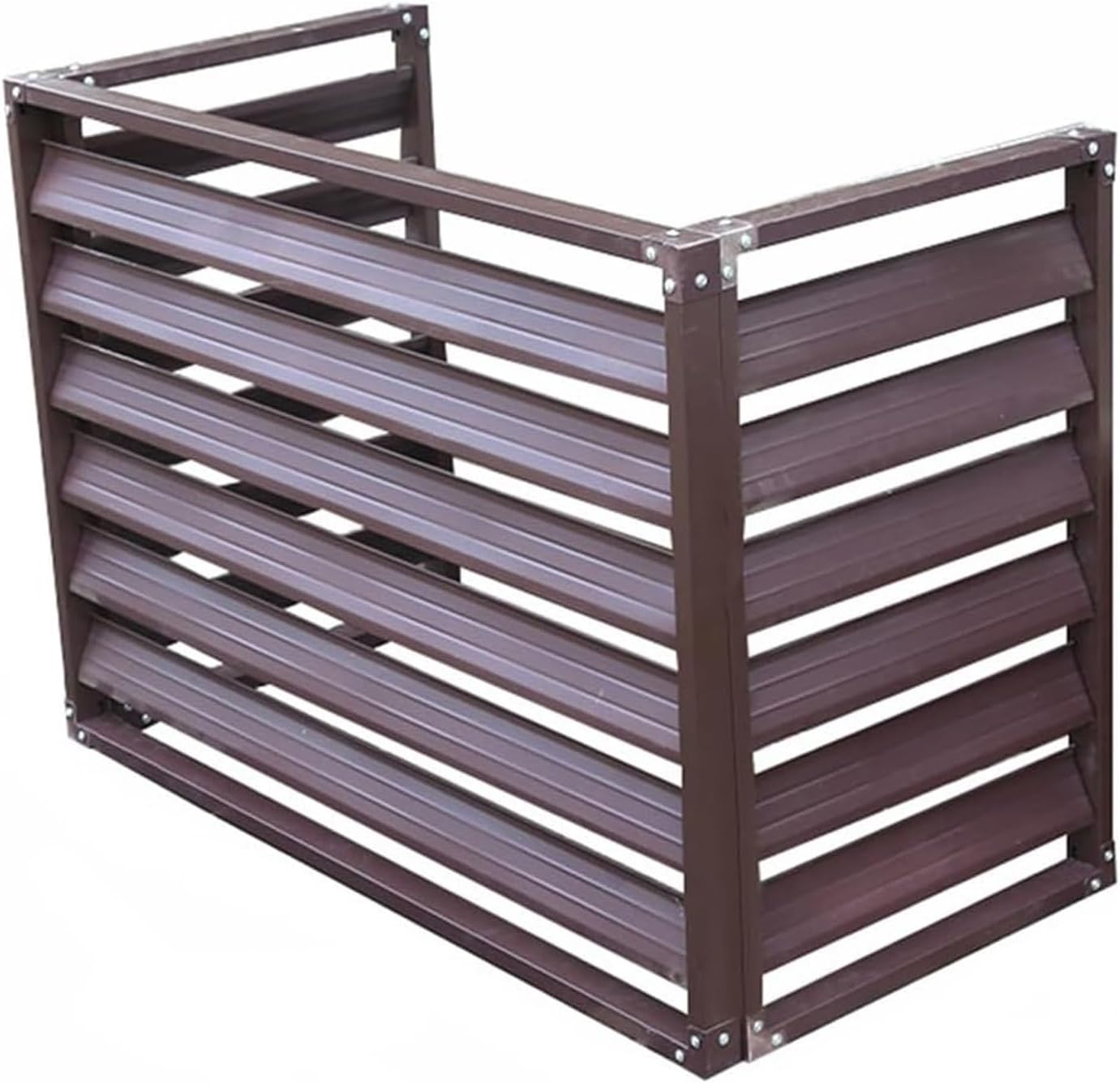 Amazon.com: Outdoor Air Conditioner Protective Cover, Aluminum Privacy ...