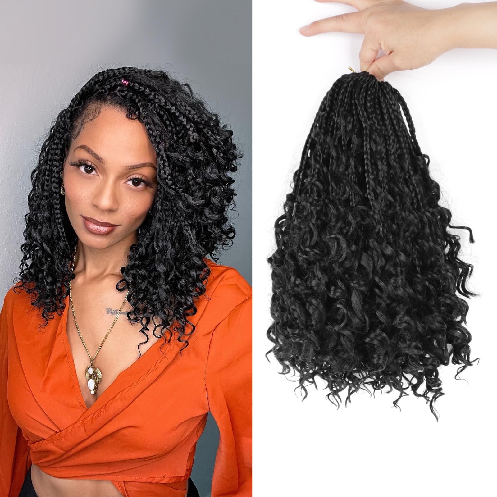 Snapklik.com : Frillot Goddess Box Braids Crochet Hair 12 Inch 8 Packs ...