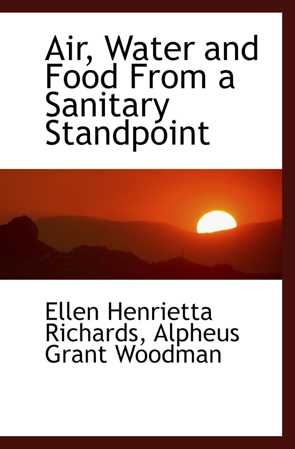 Amazon.com: Air, Water and Food From a Sanitary Standpoint ...