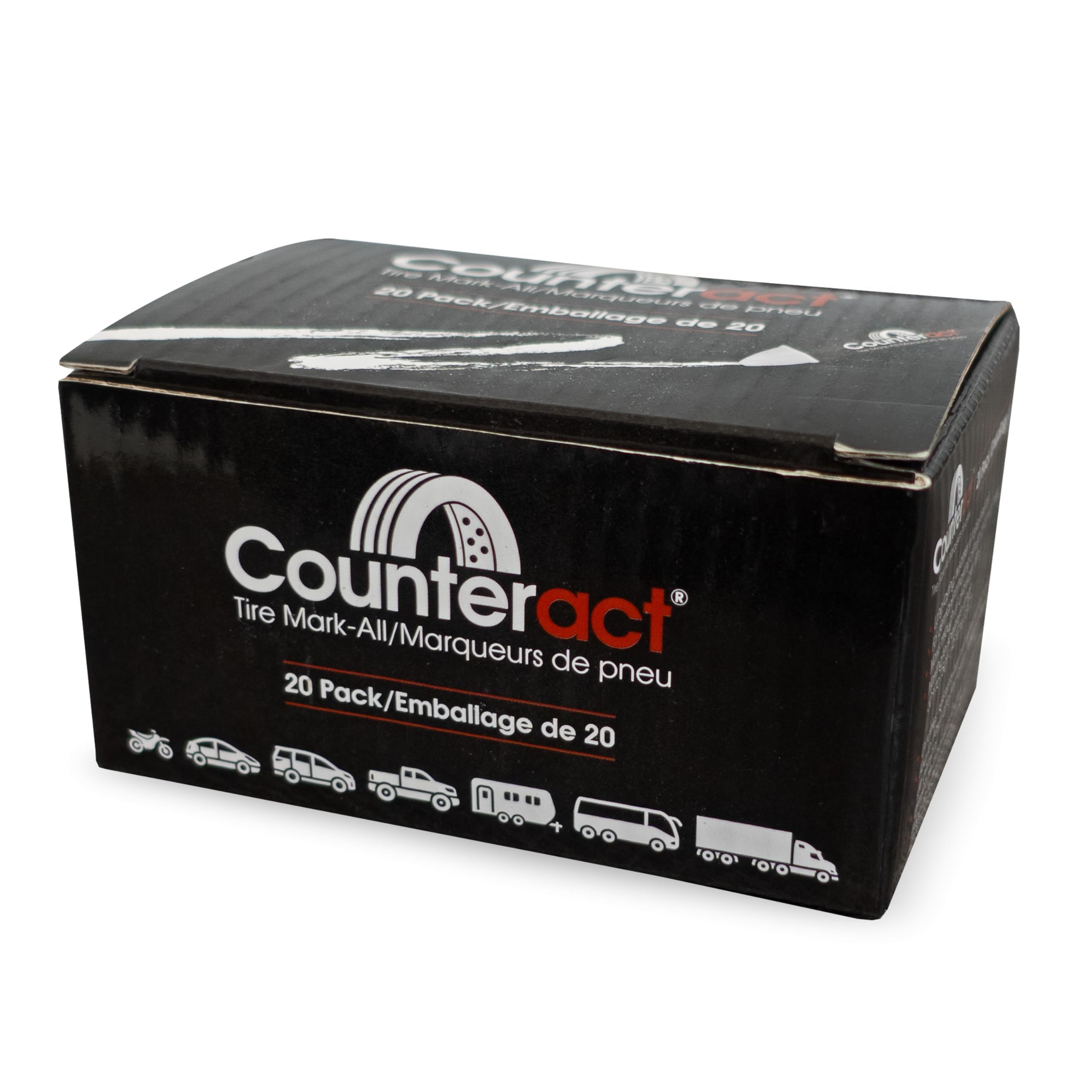 Counteract Mark-All Tire Crayon - White - 20 Pack - Long Lasting ...