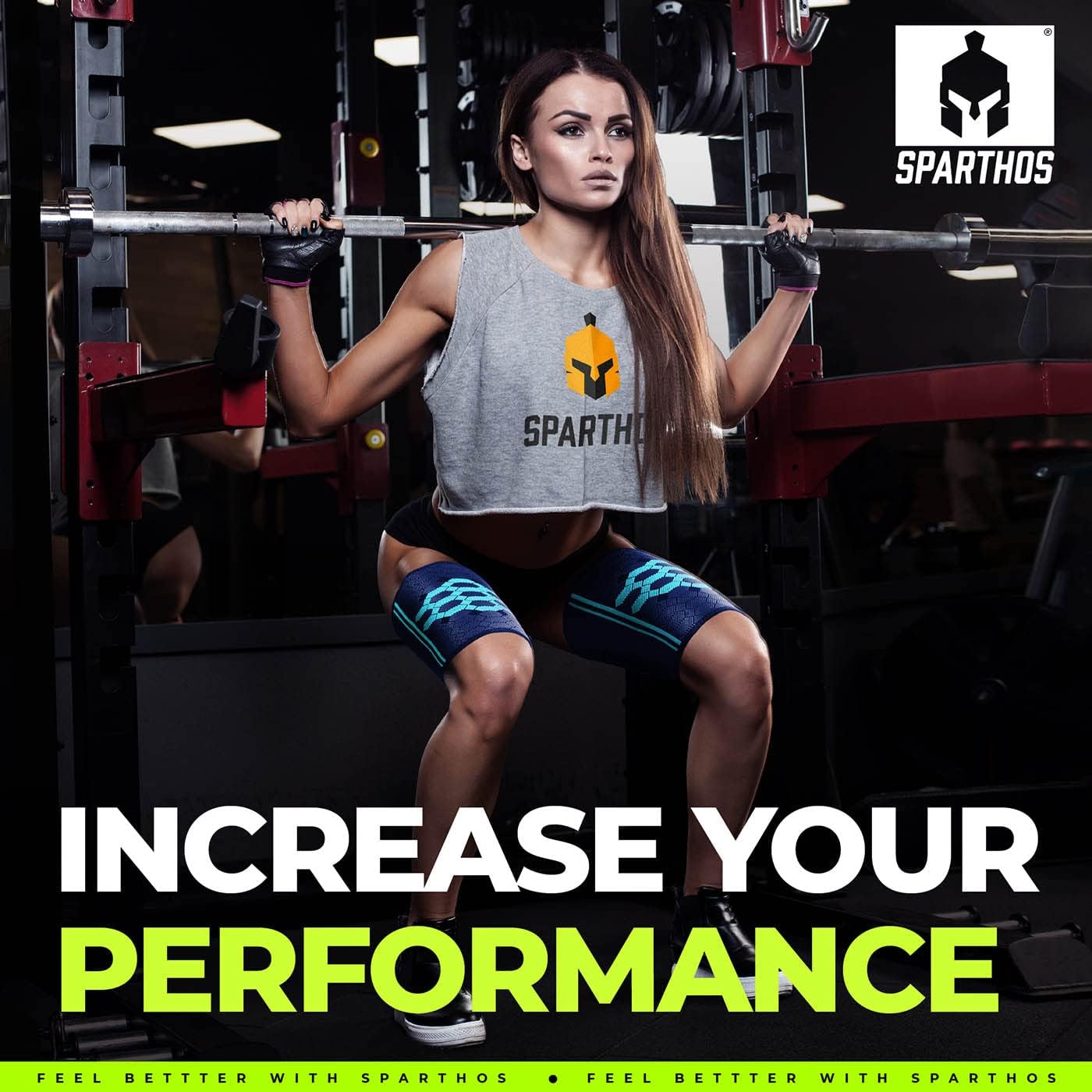 Sparthos Thigh Compression Sleeves (Pair) – Quad and Hamstring Support ...