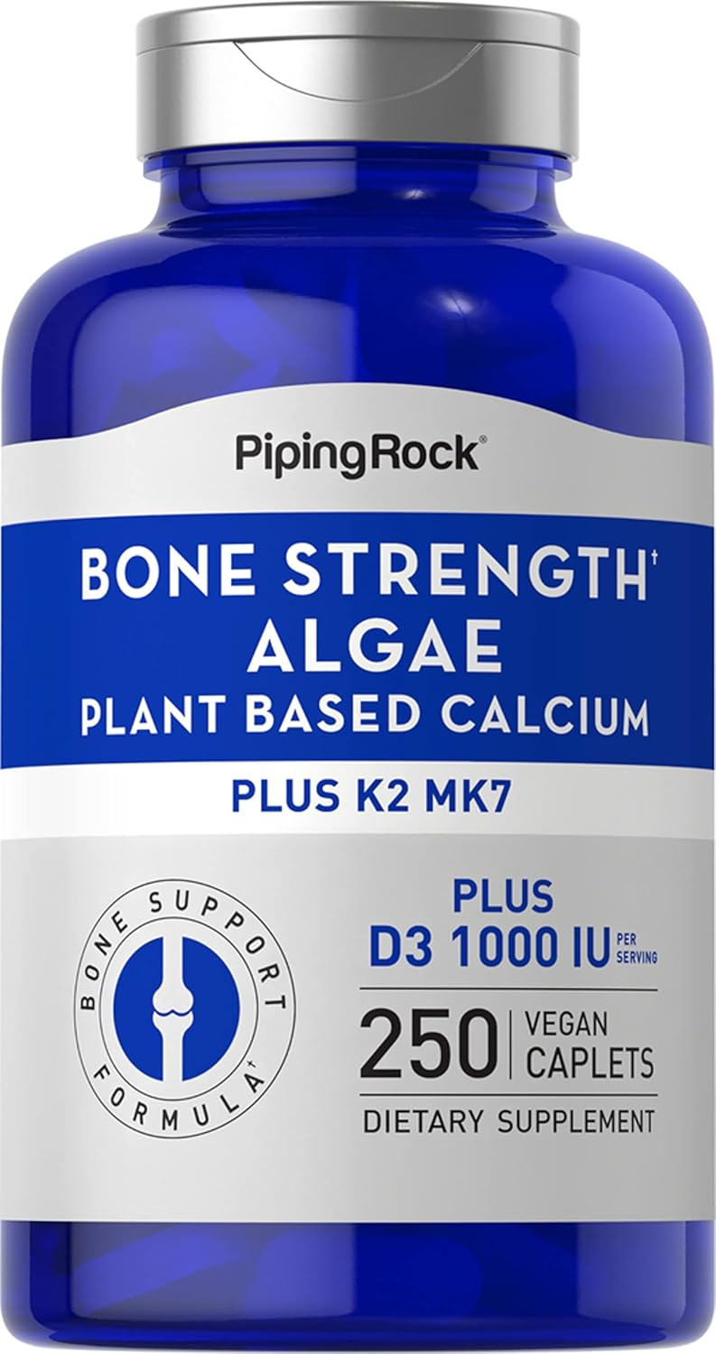 Amazon.com: Piping Rock Bone Strength Algae Supplement | 250 Caplets ...