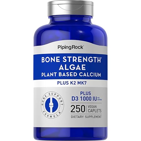 Amazon.com: Piping Rock Bone Strength Algae Supplement | 250 Caplets ...