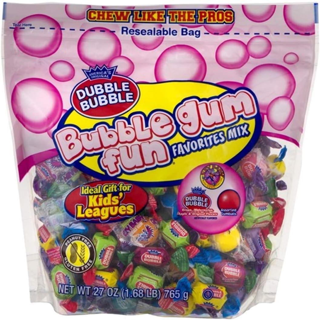 Amazon.com : Tootsie Roll Dubble Bubble Assorted Colors Chicle Tab ...