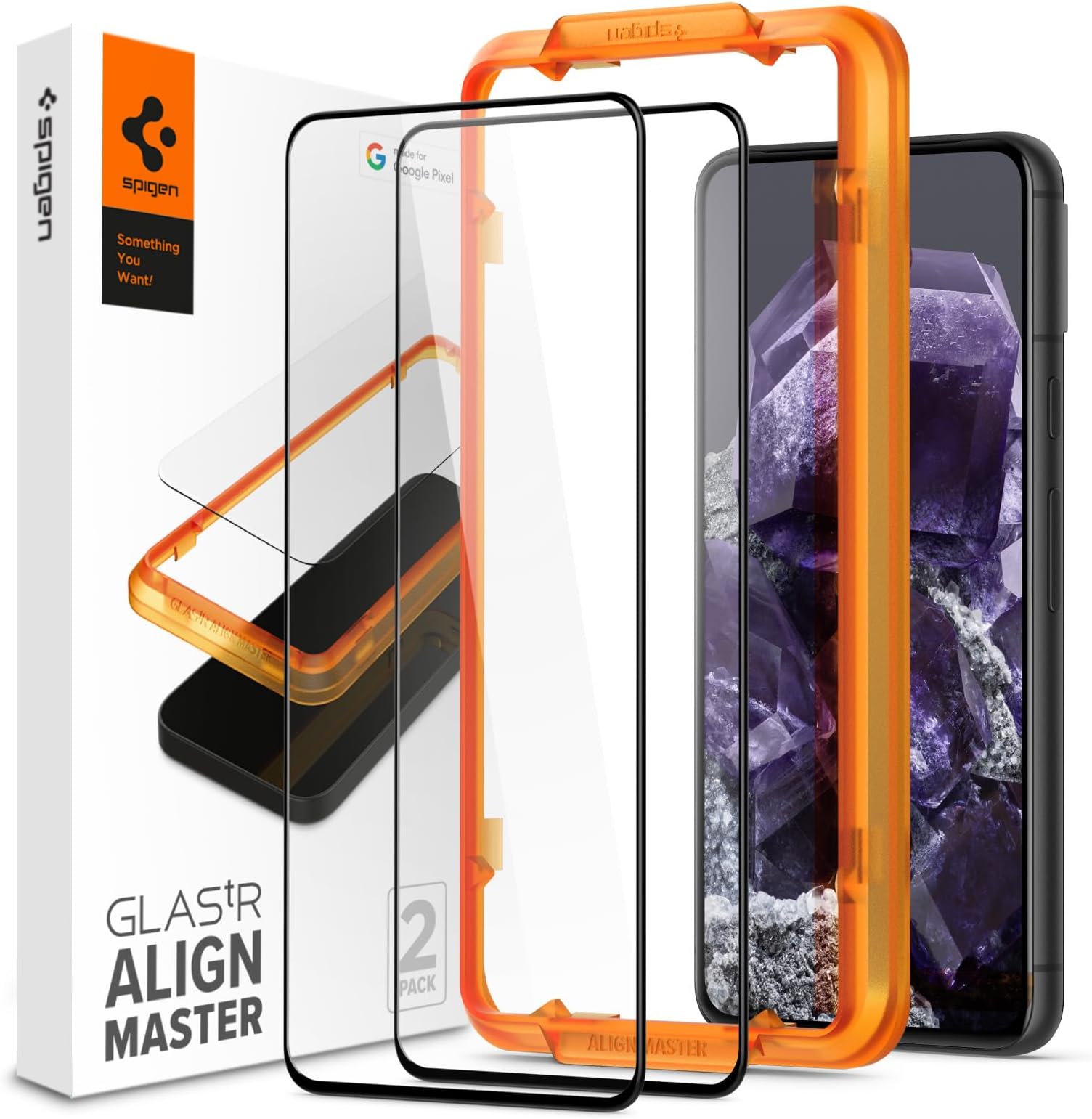 Spigen AlignMaster Full Coverage Tempered Glass Screen Protector Guard ...