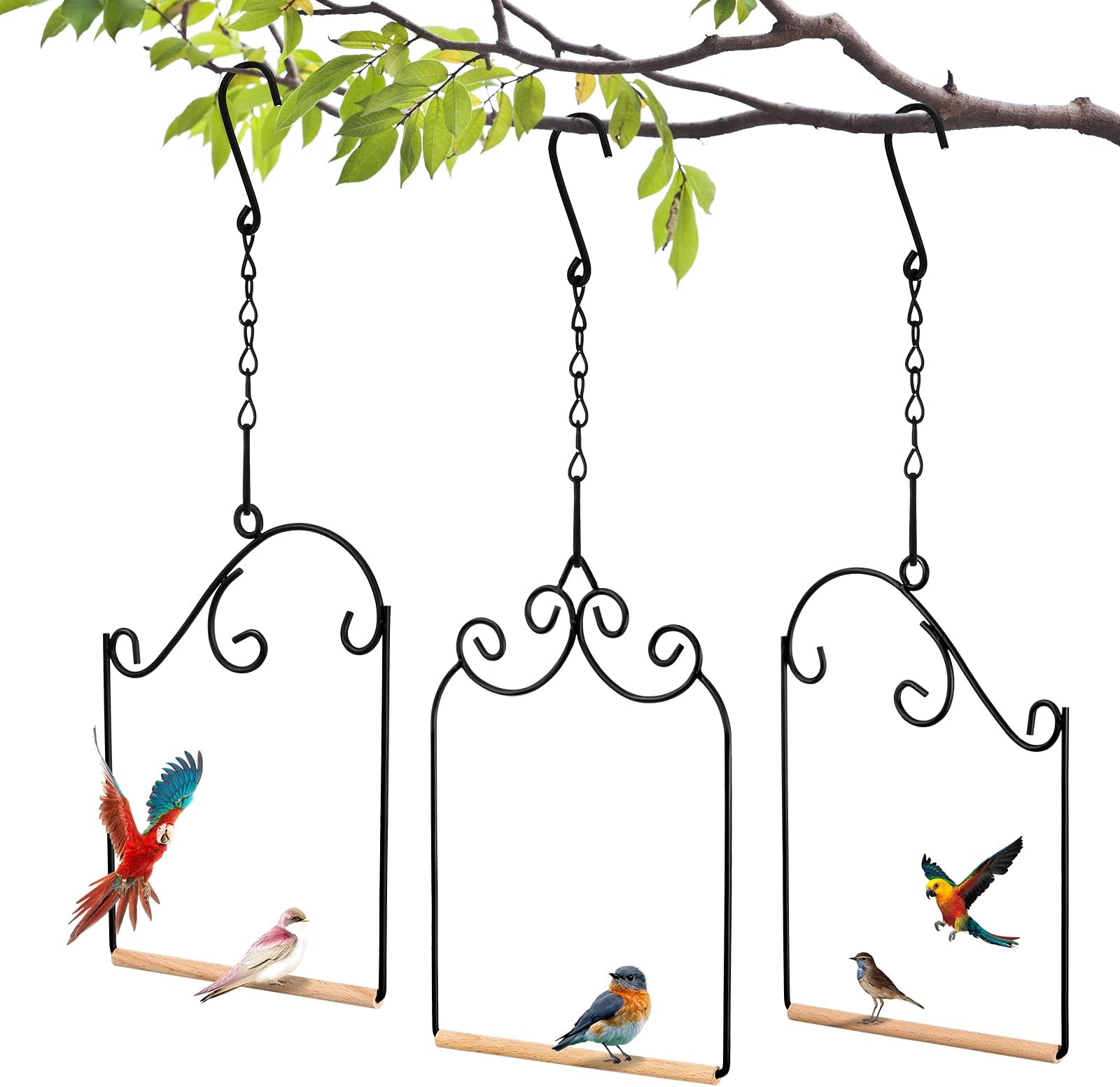 Amazon.com : Perky-Pet 90, Copper Beaded Hummingbird Swing, Pack of 1 ...