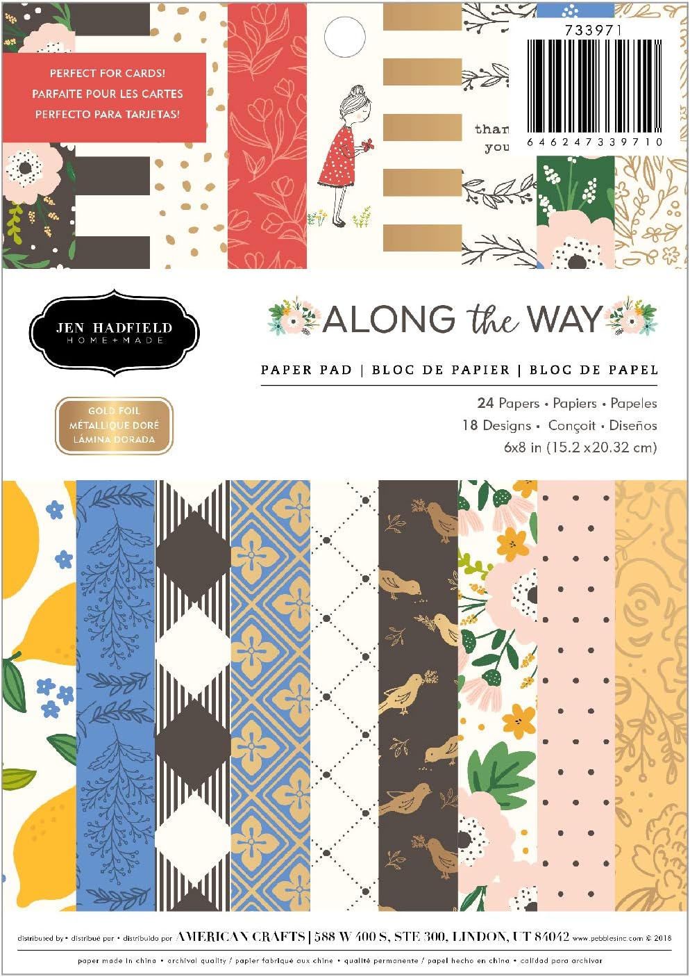 Amazon.com : Jen Hadfield Paper Pad, 6-x-8-Inch, Multi : Arts, Crafts ...