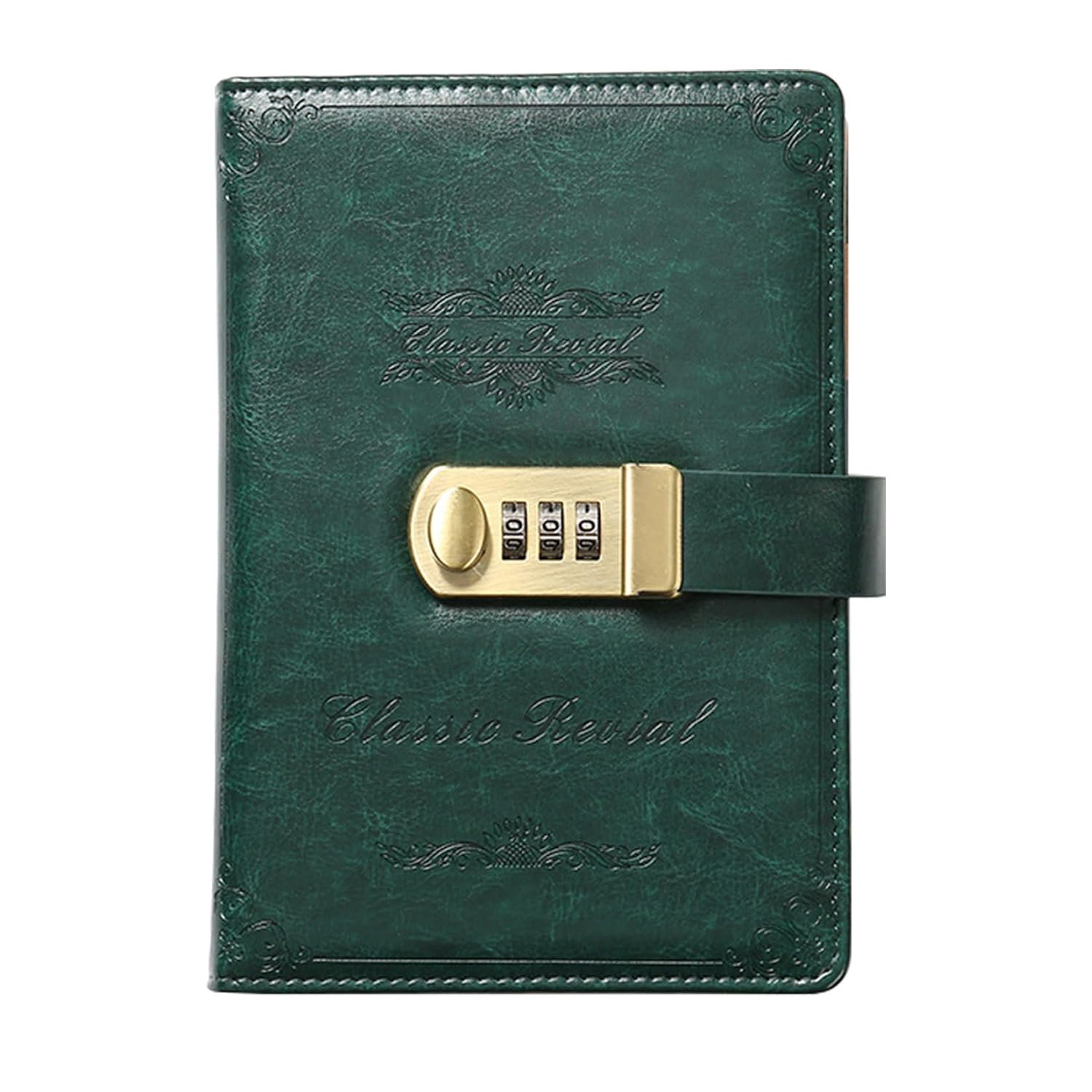 Tucorresi Libreta de Cuero Vintage con Candado para Anotaciones Diarias ...