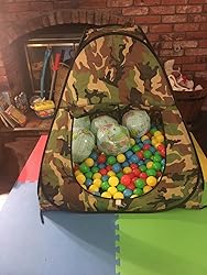 Amazon.com: Military Pop Up Play Tent - Collapsible Army Indoor Outdoor ...