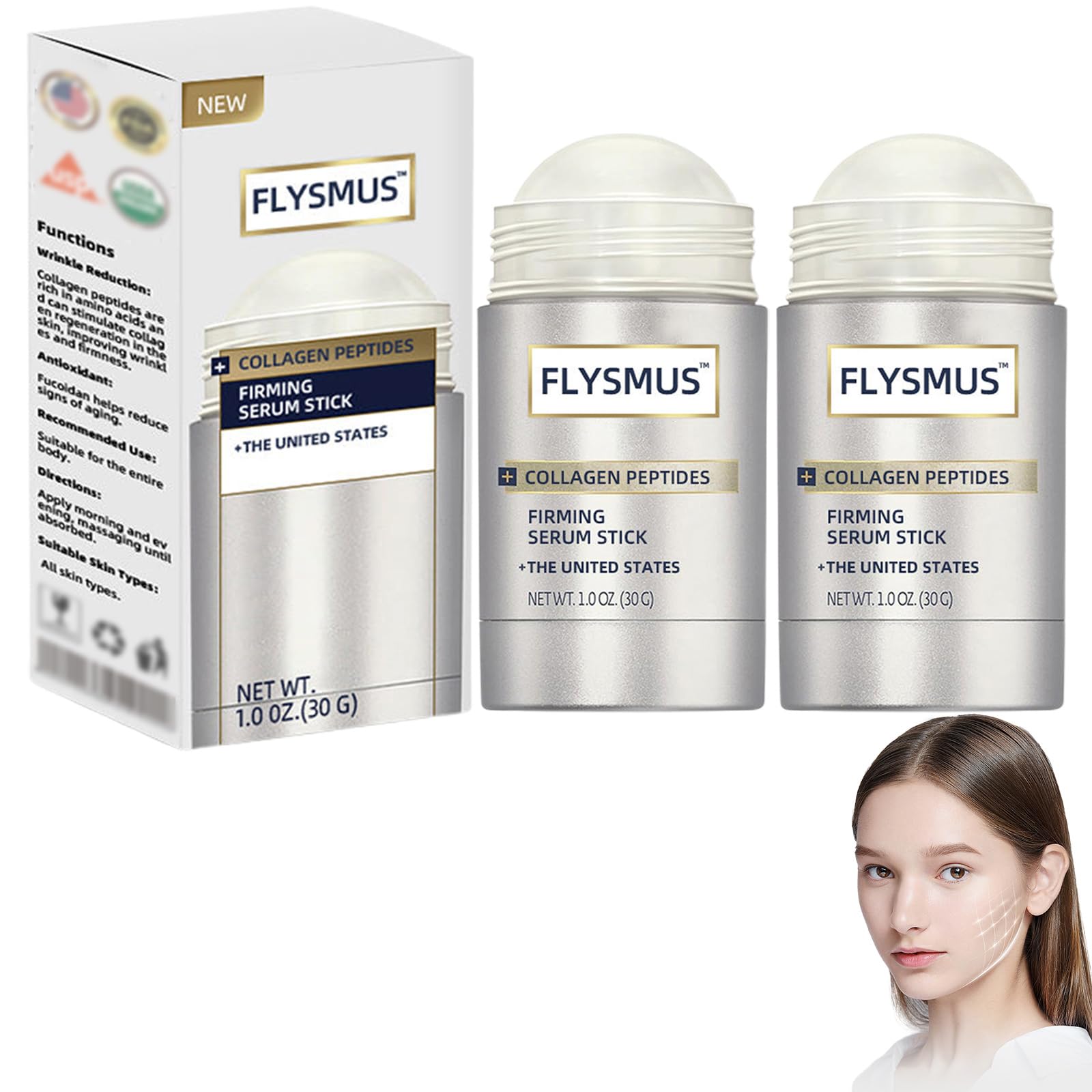 Flysmus Collagen Peptides Firming Sreum Stick, Collagen Peptides Sreum ...