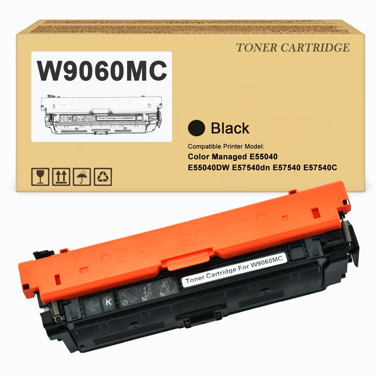 Amazon.com: HOIEAYTON W9060MC Black Toner Cartridge Compatible with ...
