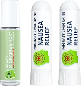 Amazon.com: MIGRASTIL Migraine Stick with Magnesium Rollon Nausea ...