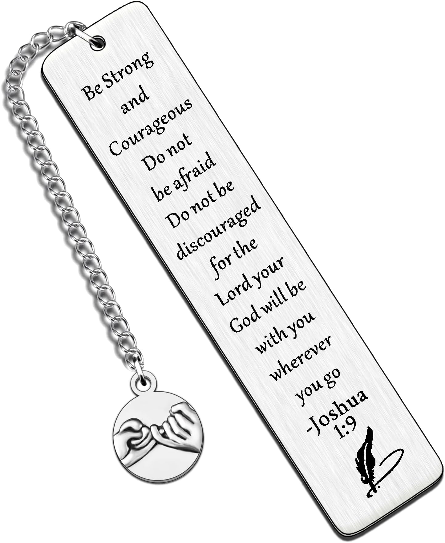 HULALA Inspirational Be Strong and Courageous Bookmark Christian Gifts ...