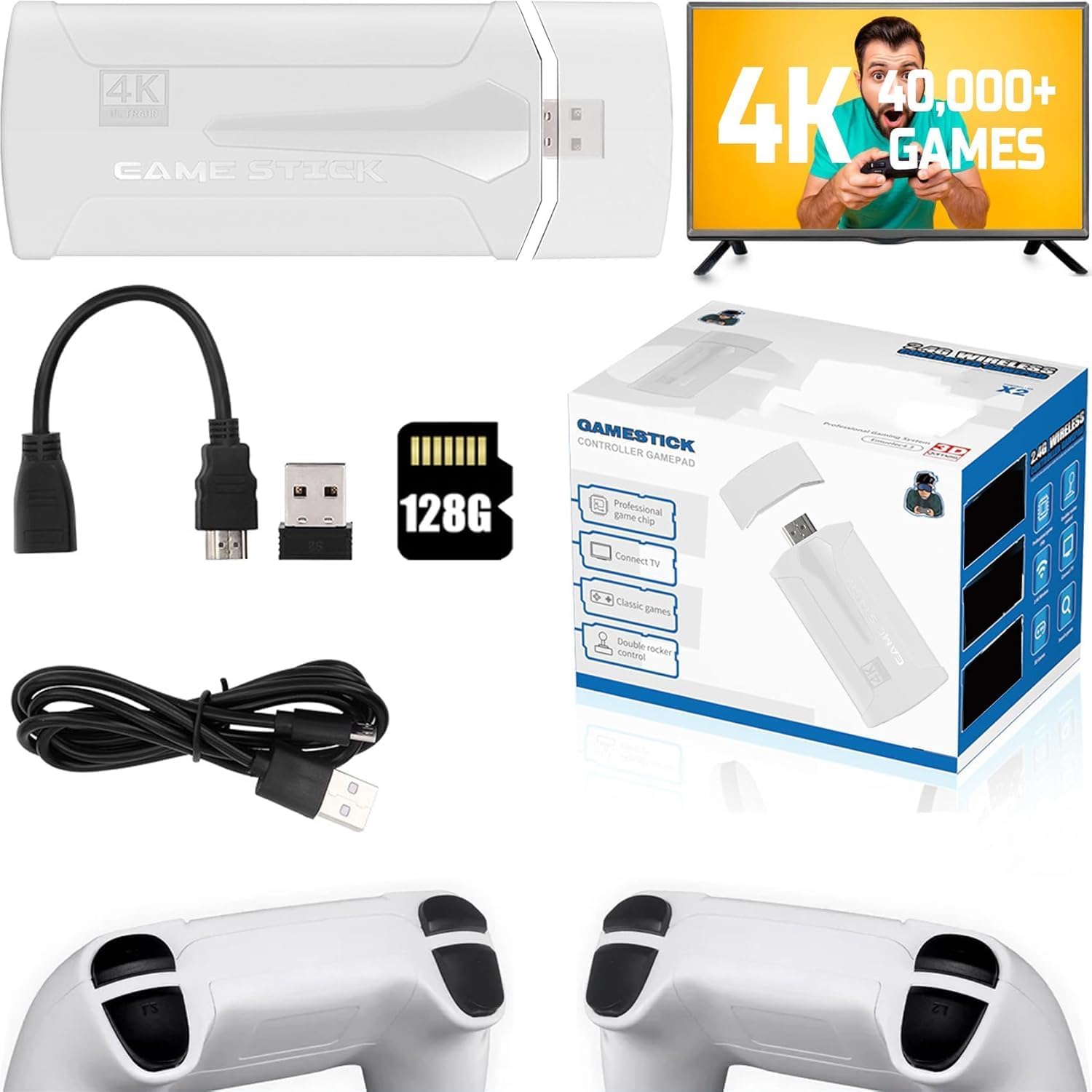 Retro Gaming Stick, Retro Gaming Console with Built in Over 40,000 ...