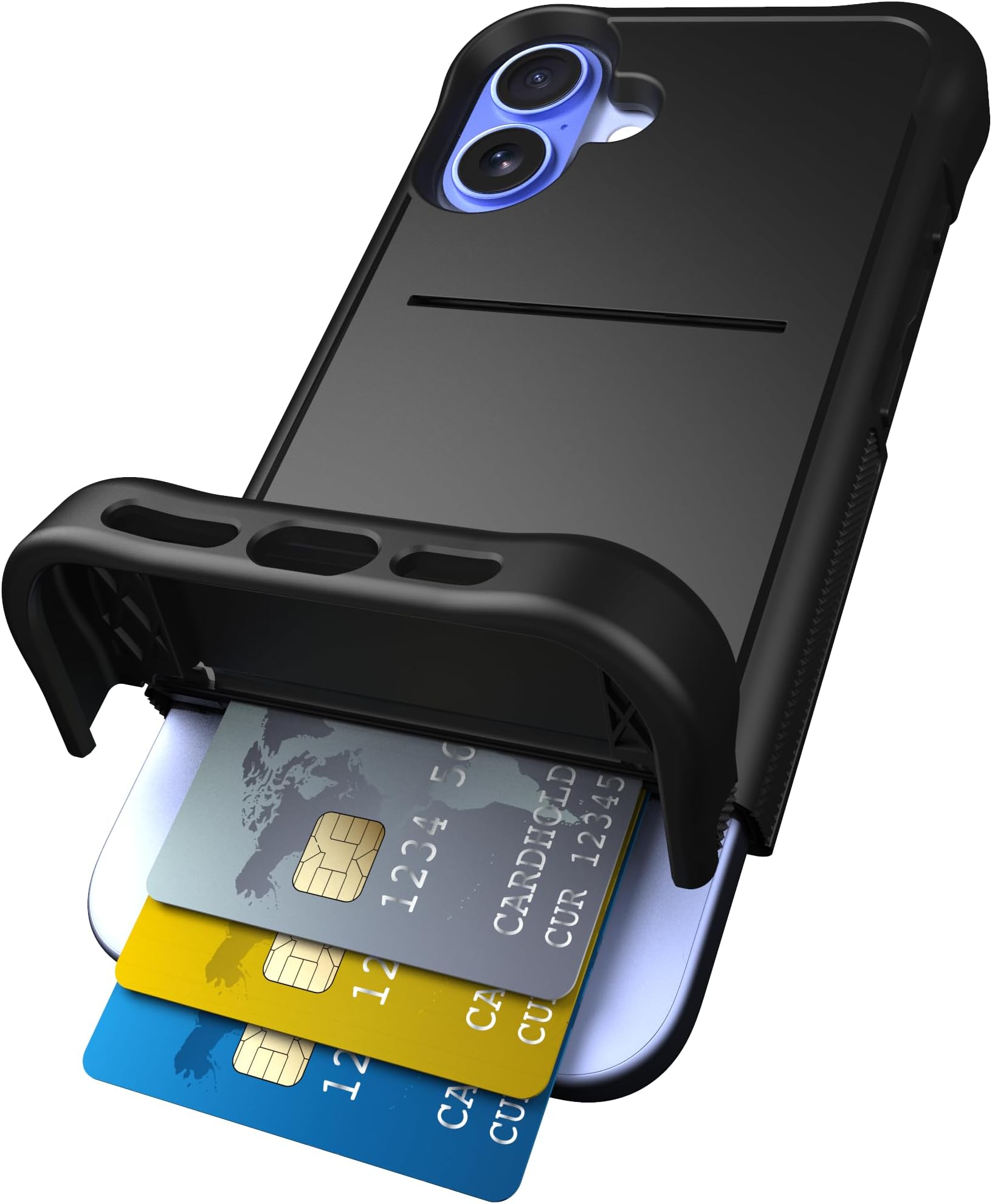 Amazon.com: ENCASED Magnetic Card Case for iPhone 16 Plus with Removable Wallet Holder ...