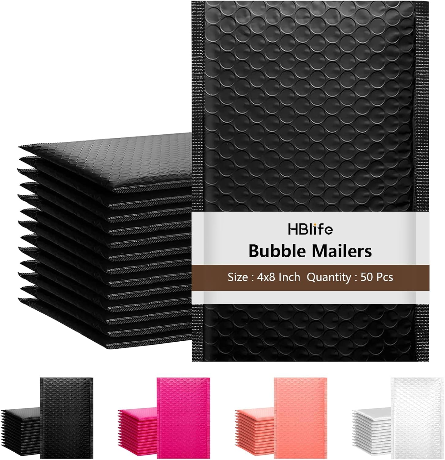 Snapklik.com : 25Pcs Black Bubble Mailers, 6x10 Inches Self Seal Black ...