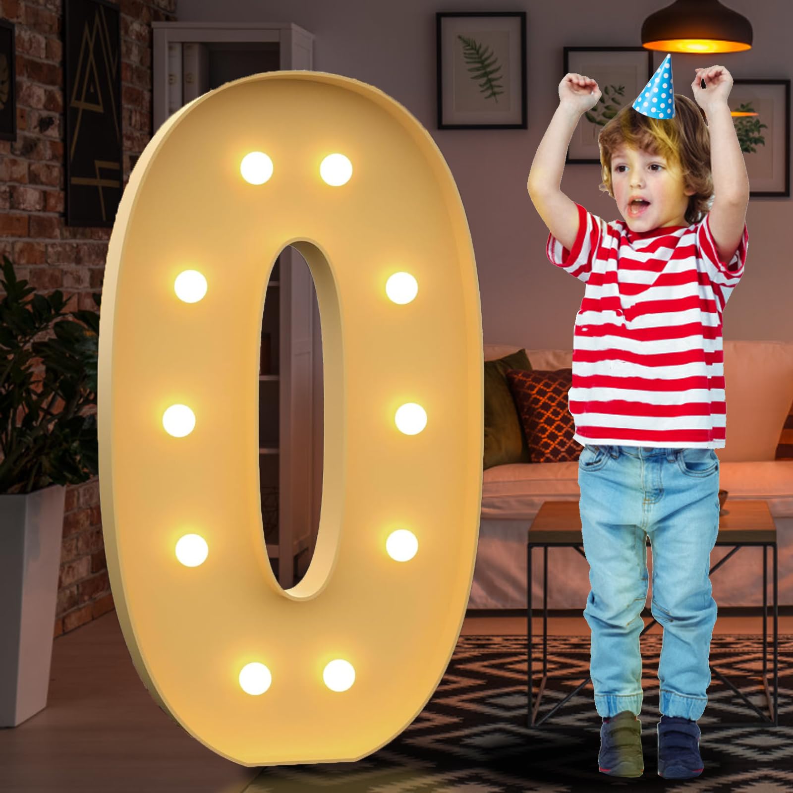 Snapklik.com : 4FT Marquee Light Up Numbers Letters, DIY Mosaic Numbers ...