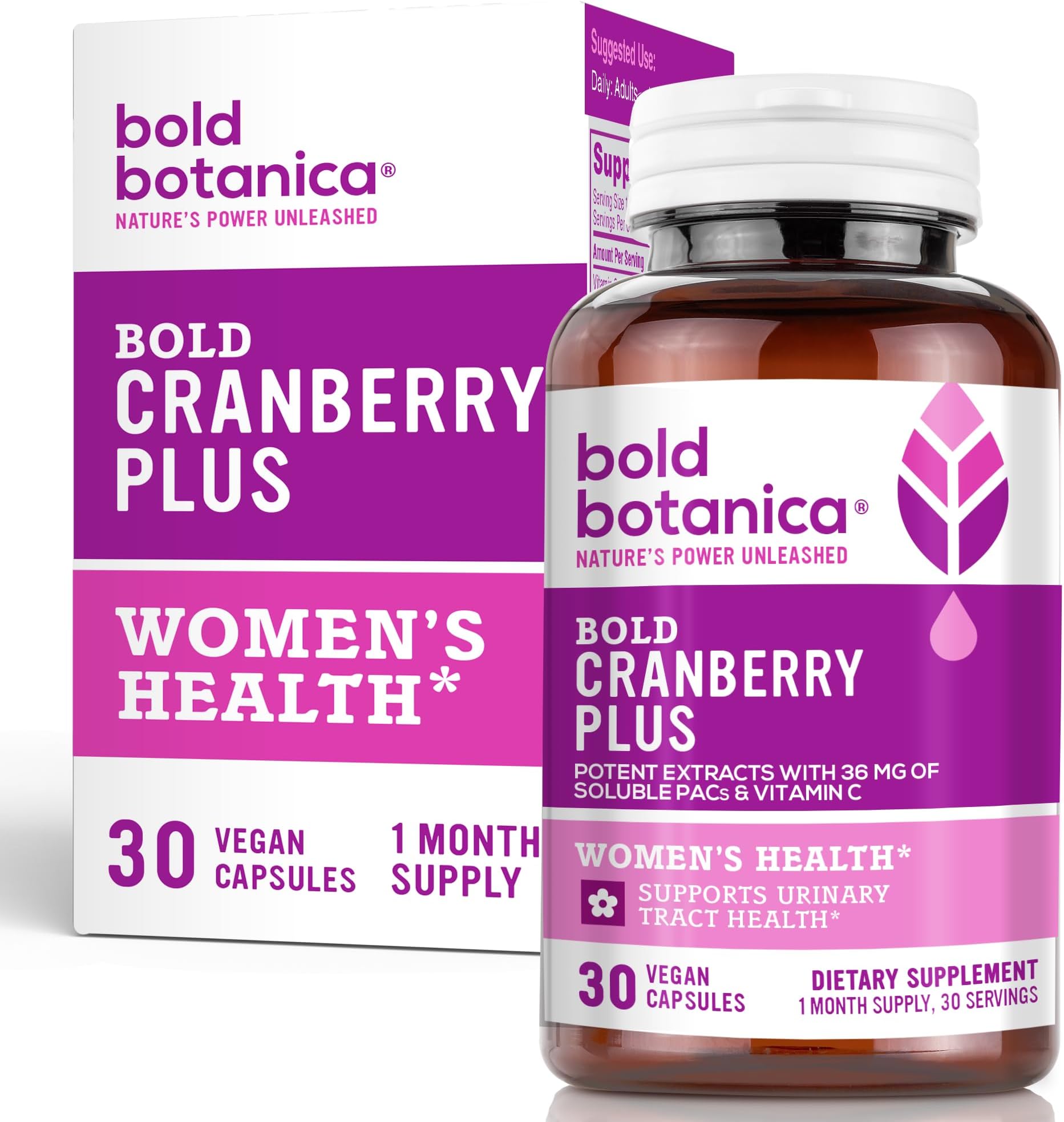 Amazon.com: Utiva Cranberry PACs – Clinically Studied Ingredients 36mg ...