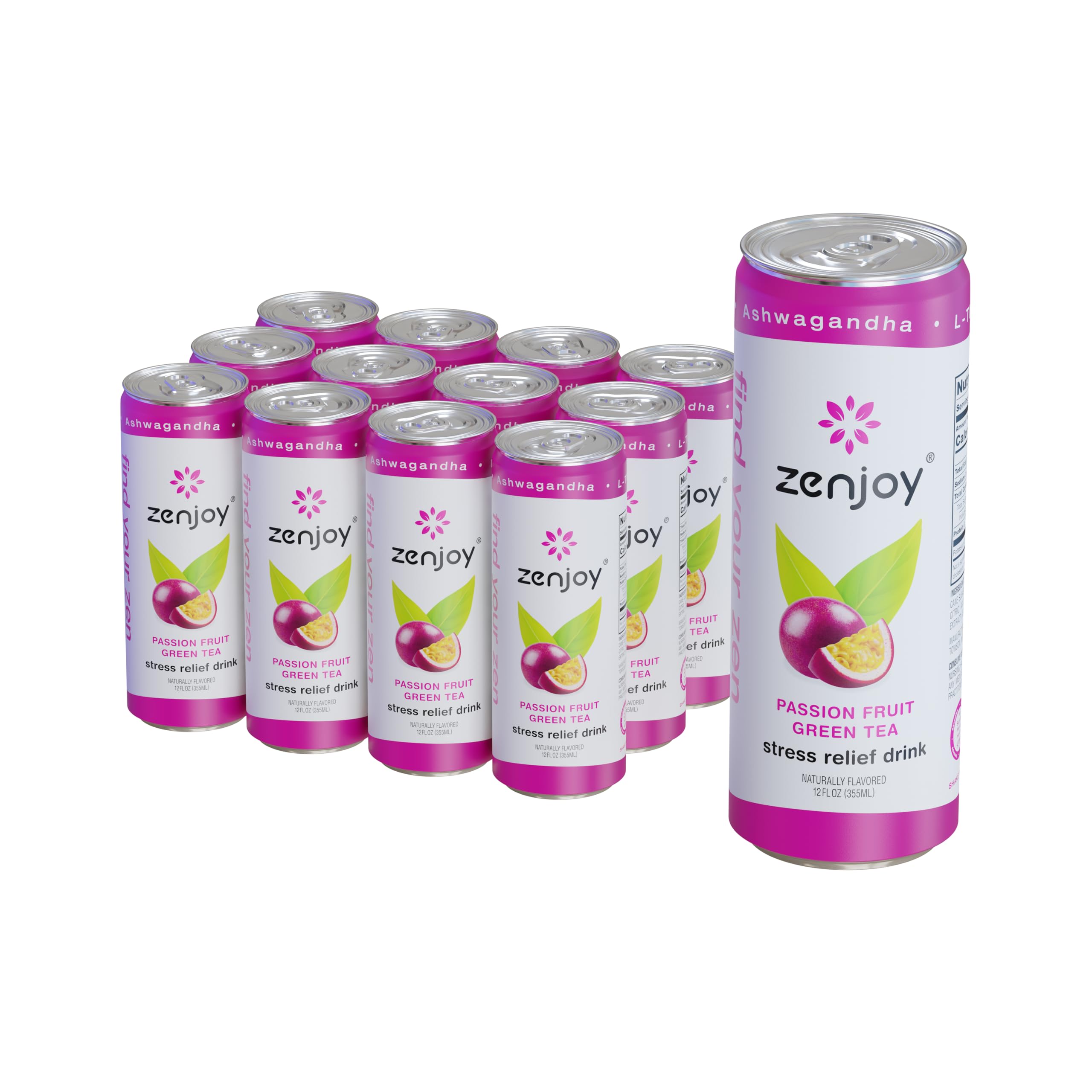 Amazon.com : Zenjoy Stress Relief Drink, Calming Green Tea, Non ...