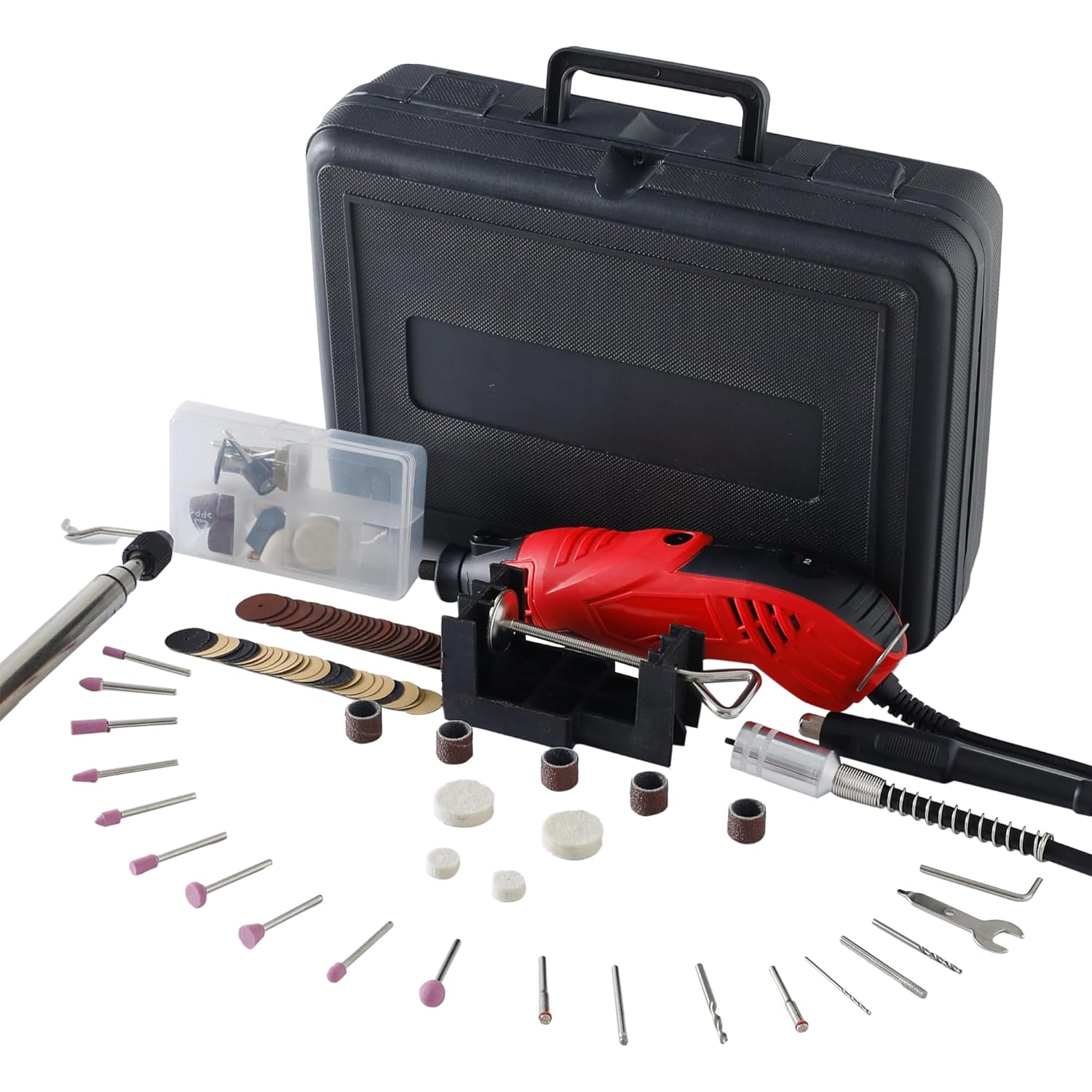 Cheston Mini Rotary Die Grinder Tool Kit Set of 105 pcs | 160W 33000 ...