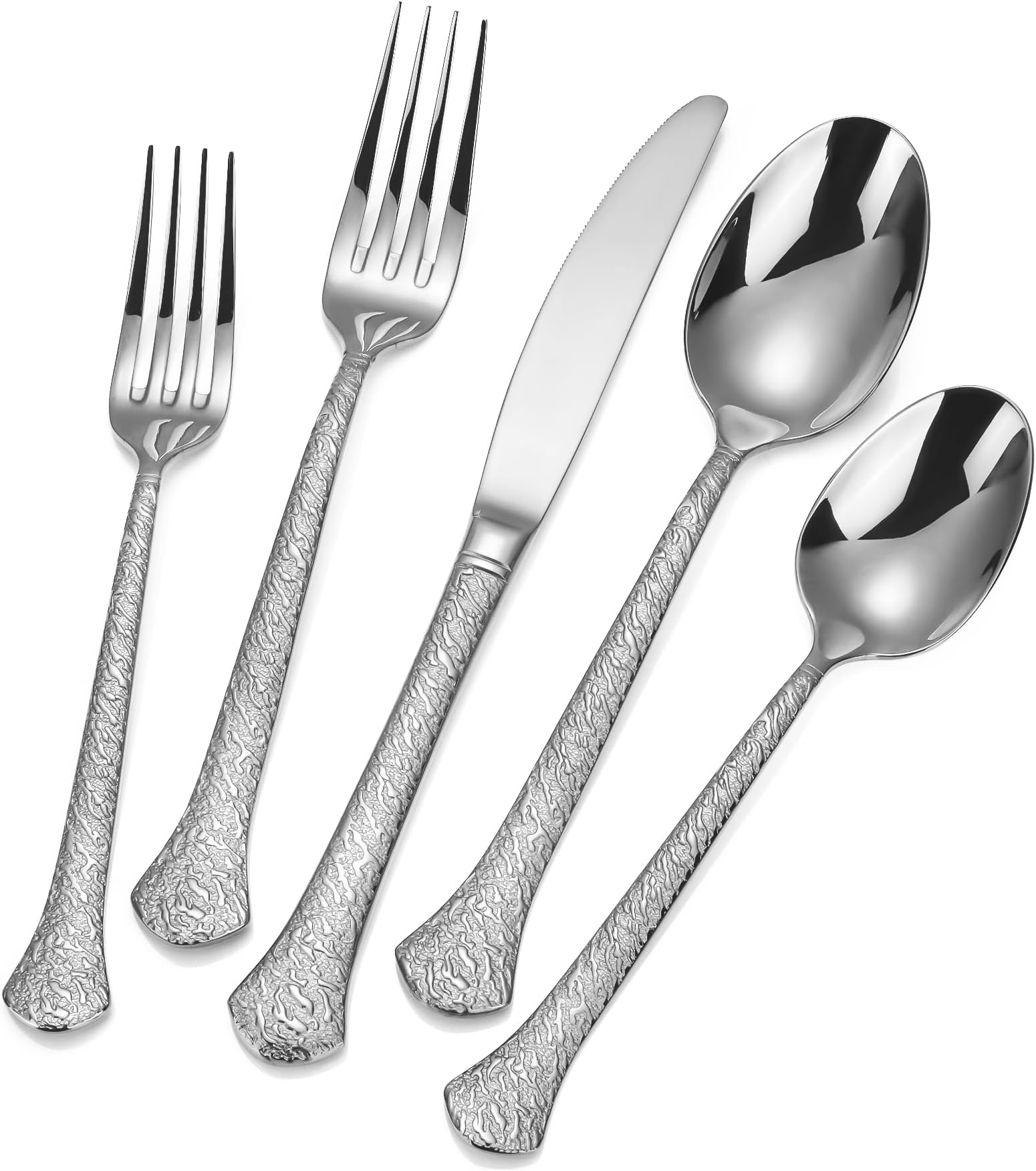 Amazon.com | KINGSTONE Silverware Set, Luxury 40 Piece Flatware Set for ...