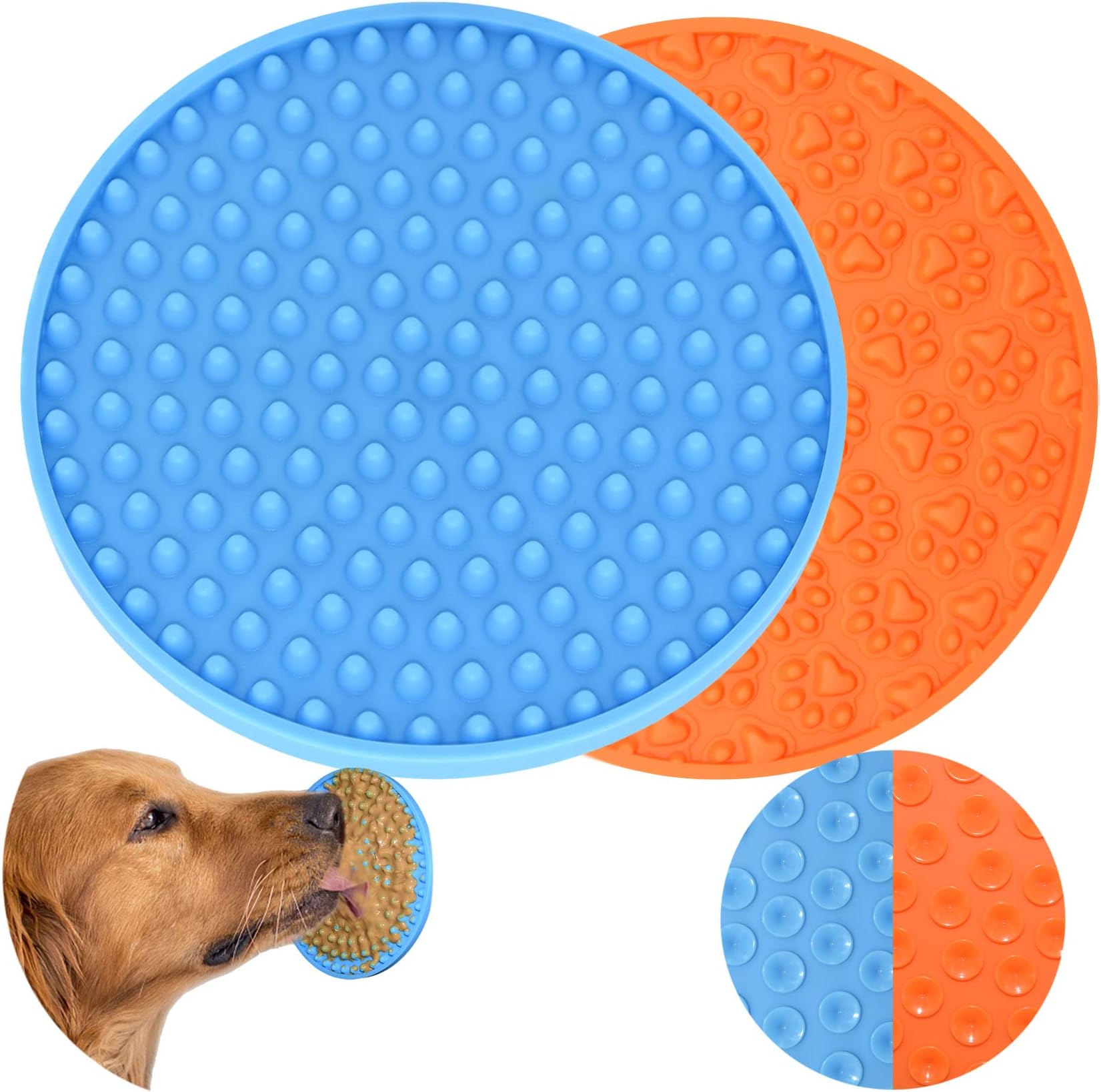 2PACK -Buddy Treat Mat,Dog Licky Pad, Perfect Curve Lick Pad - Dogs ...