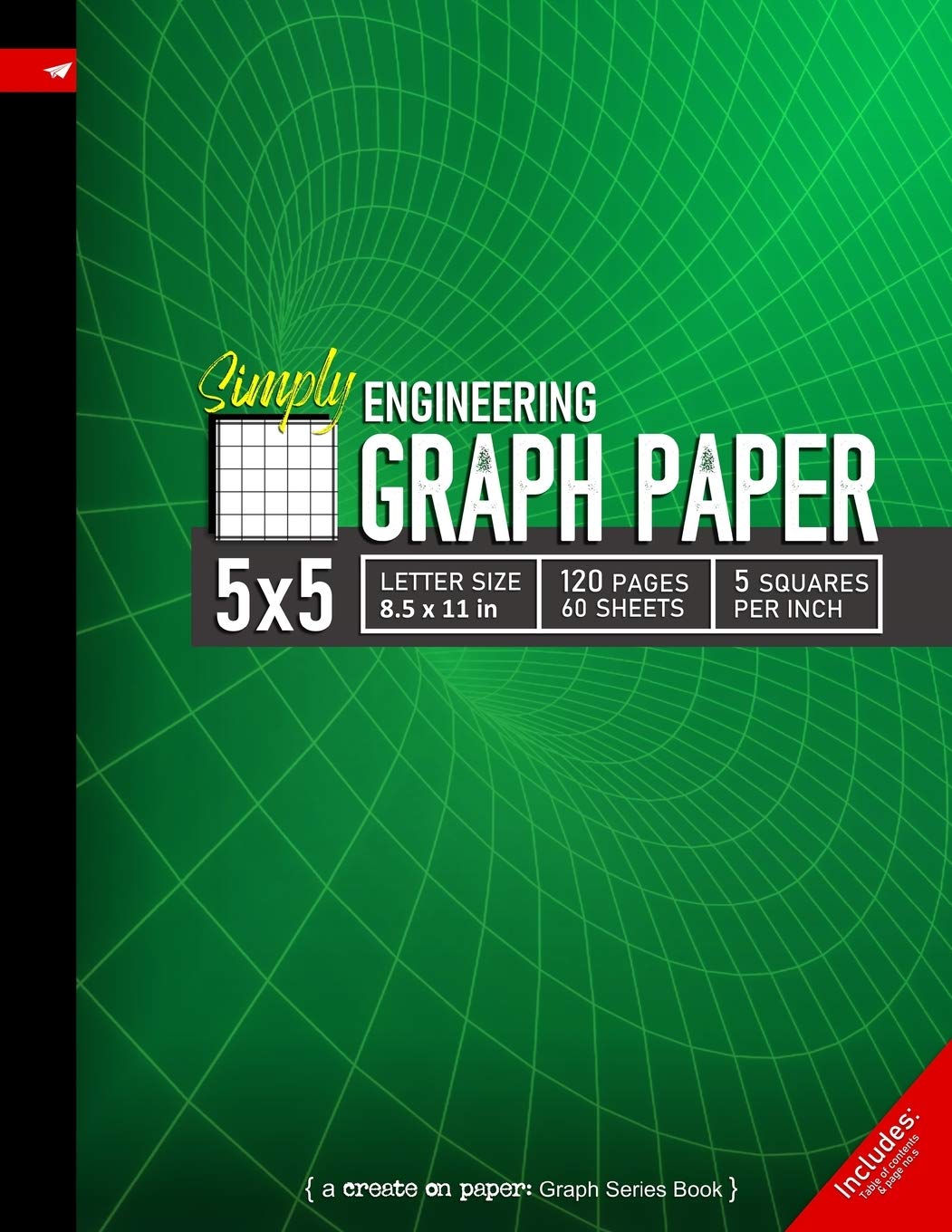 Amazon | Simply 5x5 Graph Paper: Engineering Style Grid line ruled ...