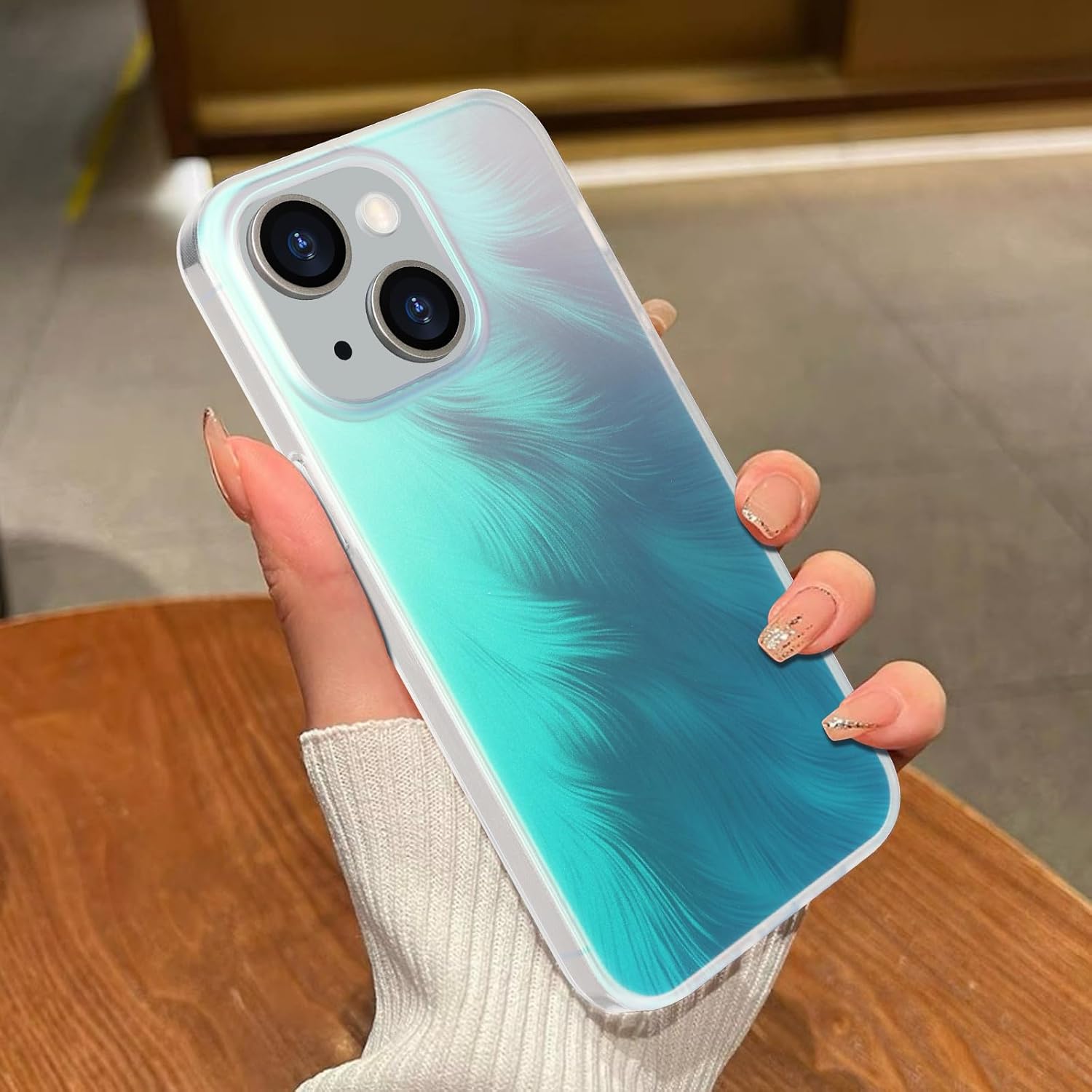 Amazon.com: TINTON Compatible with iPhone 15 Color Changing Case, Laser ...