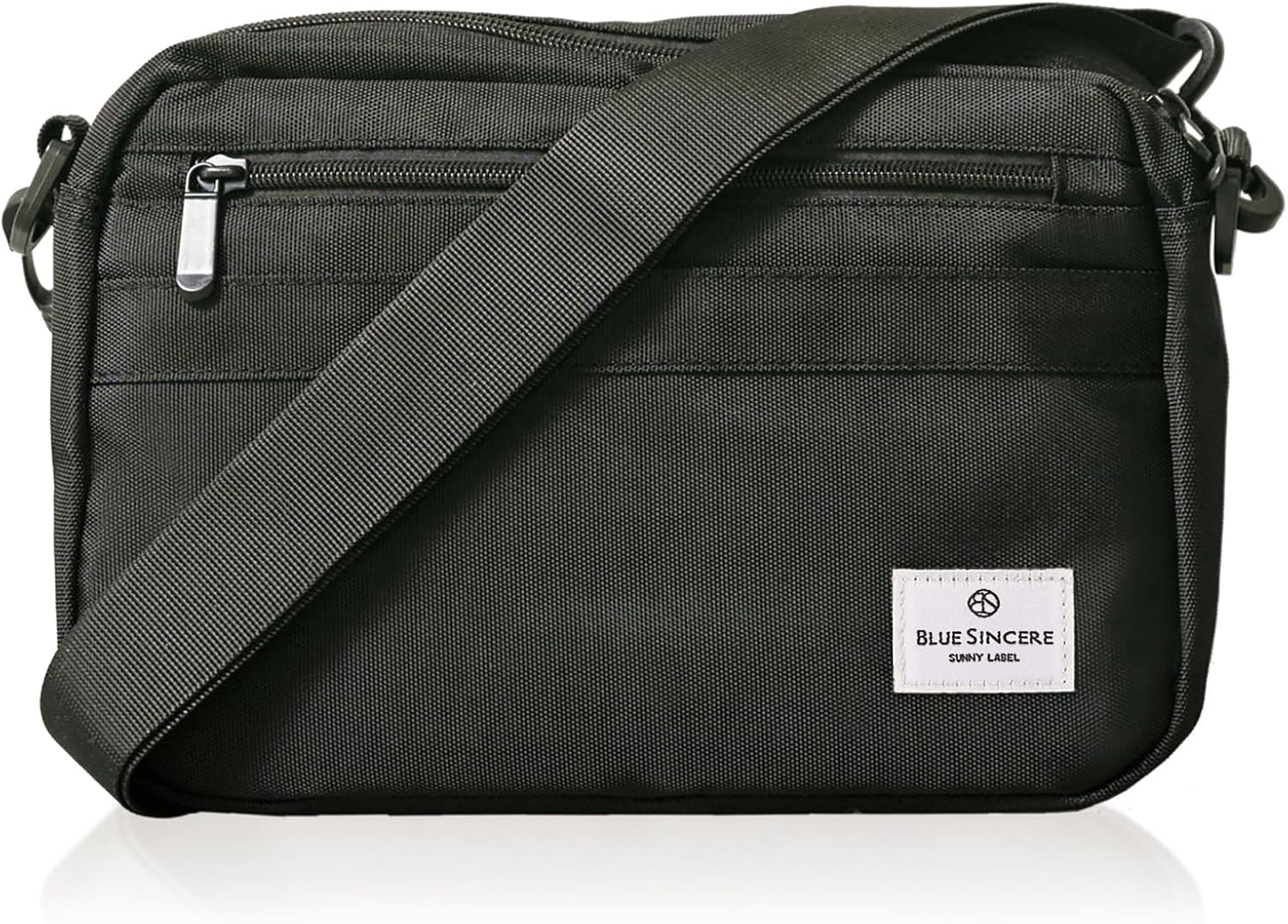 Amazon | [BLUE SINCERE] ブルーシンシア ショルダーバッグ メンズ 撥水 軽量 7ポケット フラップレス 斜めがけ ...