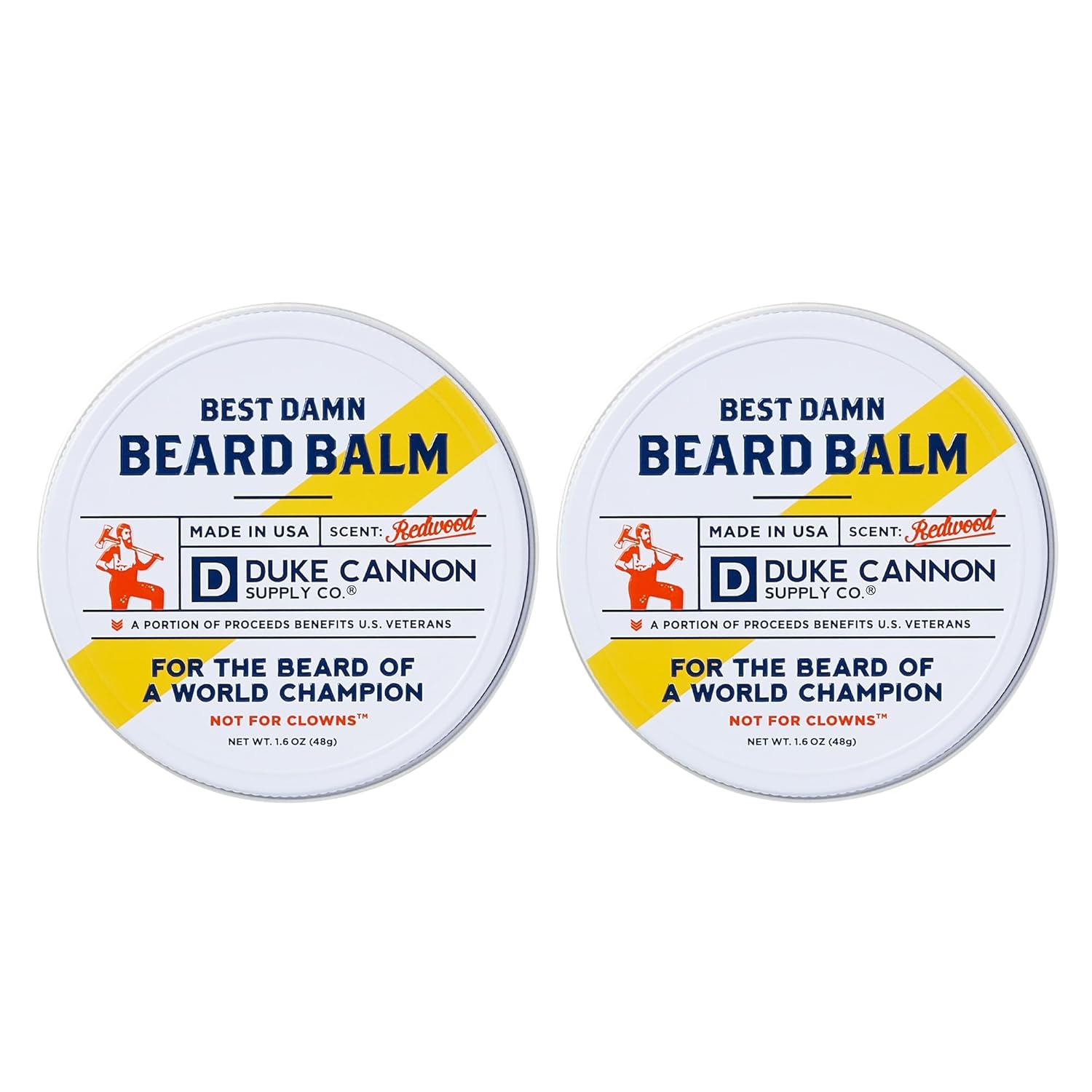 Amazon.com: Duke Cannon Best Damn Beard Balm - Redwood Scented Beard ...