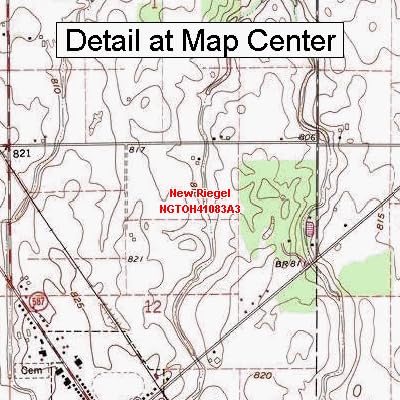 Amazon.com : USGS Topographic Quadrangle Map - New Riegel, Ohio (Folded ...