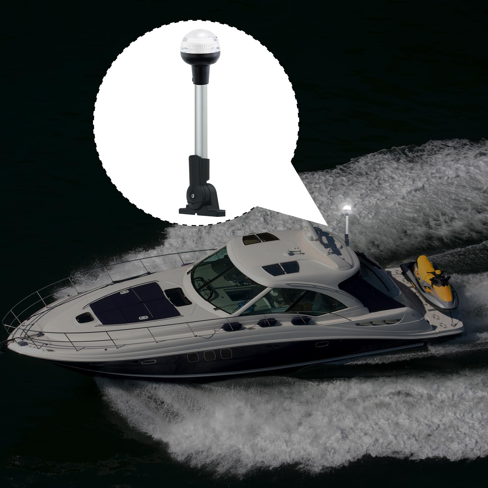 Snapklik.com : CLGMarine Bimini Light For Pontoon Boat - All Round LED ...