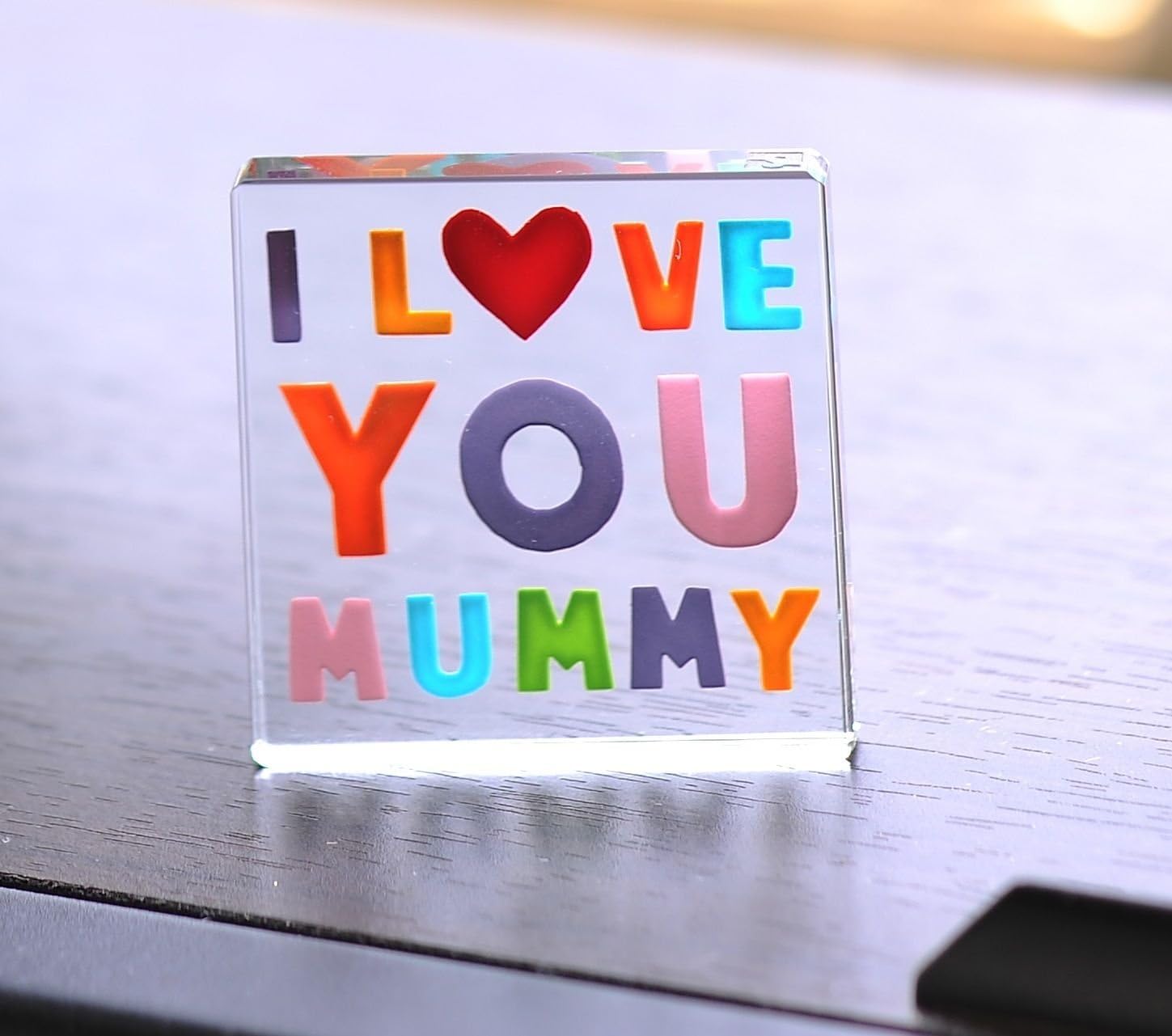 Spaceform Miniature Glass Token - I Love You Mummy : Amazon.co.uk: Home ...