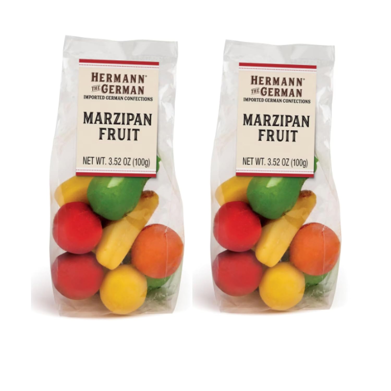 Amazon.com : Hermann the German Marzipan Candy 10/PC Bag - European ...
