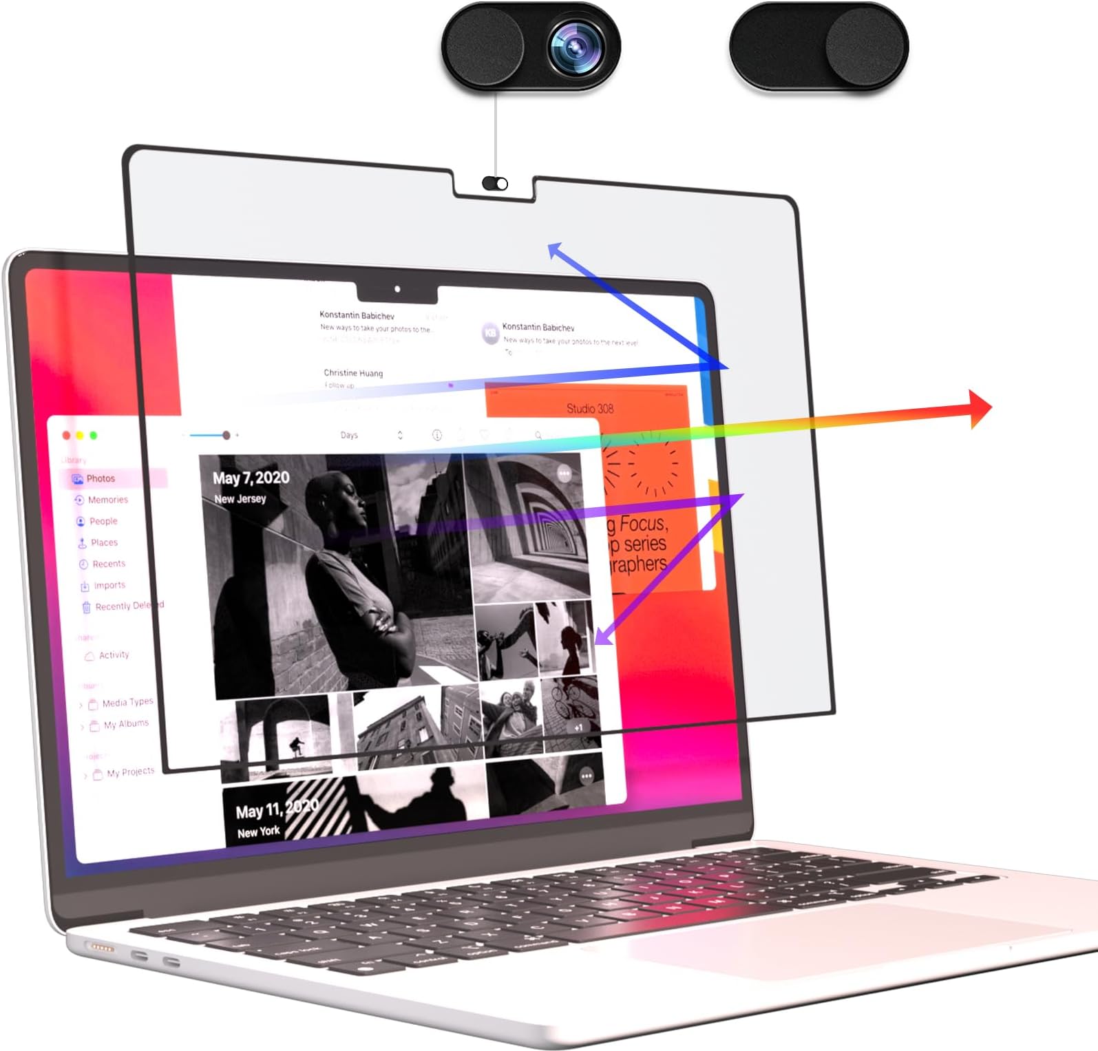 Amazon.com: Anti Blue Light Screen Protector Compatible with MacBook ...