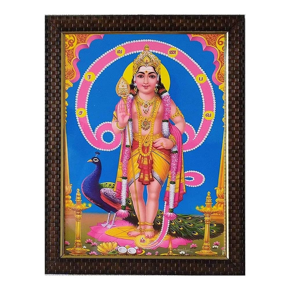Lalitha Photo Frame Works Lord Murugan Kartikeya Subramanya Swamy Photo ...