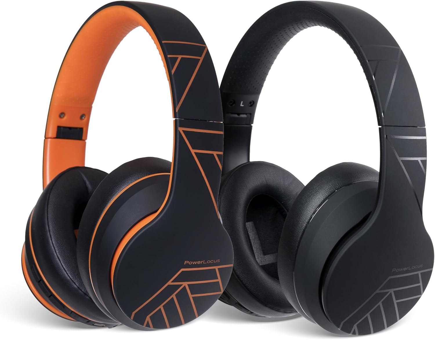 Amazon.com: PowerLocus 2 Pack P6 Bluetooth Headphones Over Ear ...