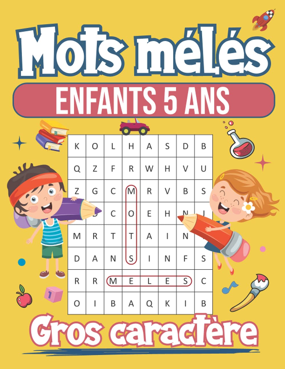 Buy Mots mélés enfants 5 ans: Mots mêlés pour enfants avec solutions et ...