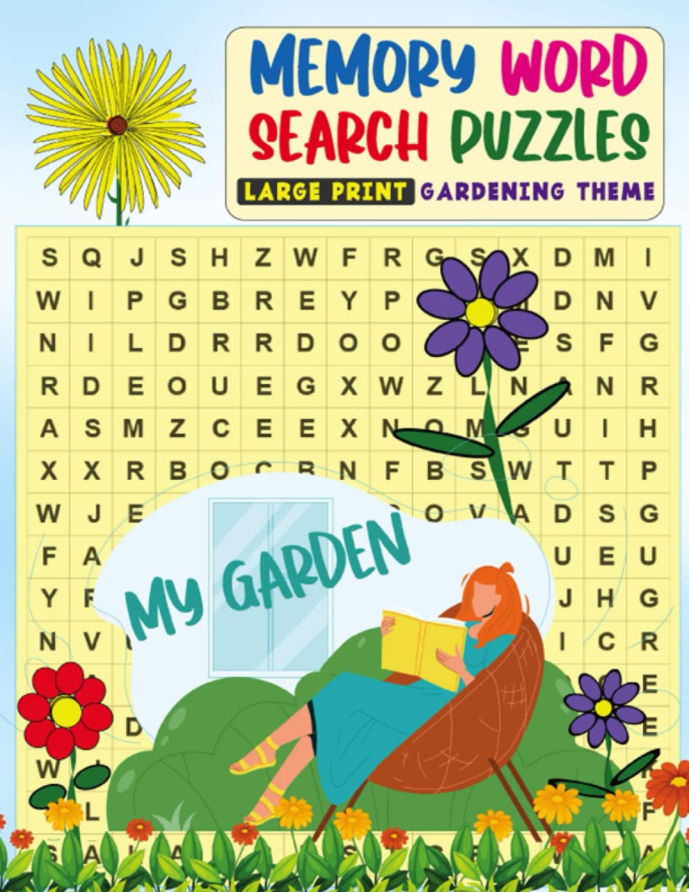 Memory Word Search Puzzles - Large Print - Gardening Theme: Wordsearch ...
