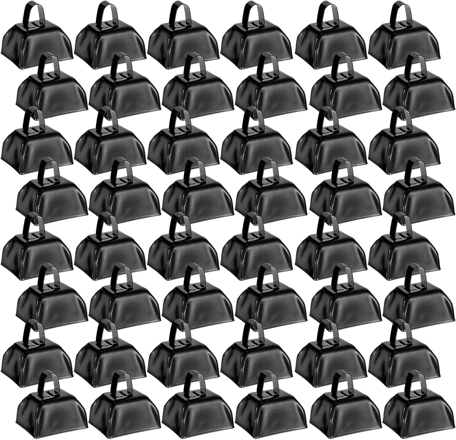 Amazon.com: Yeshone 48 Pcs Metal Cowbells Loud Cow Bell with Handles ...