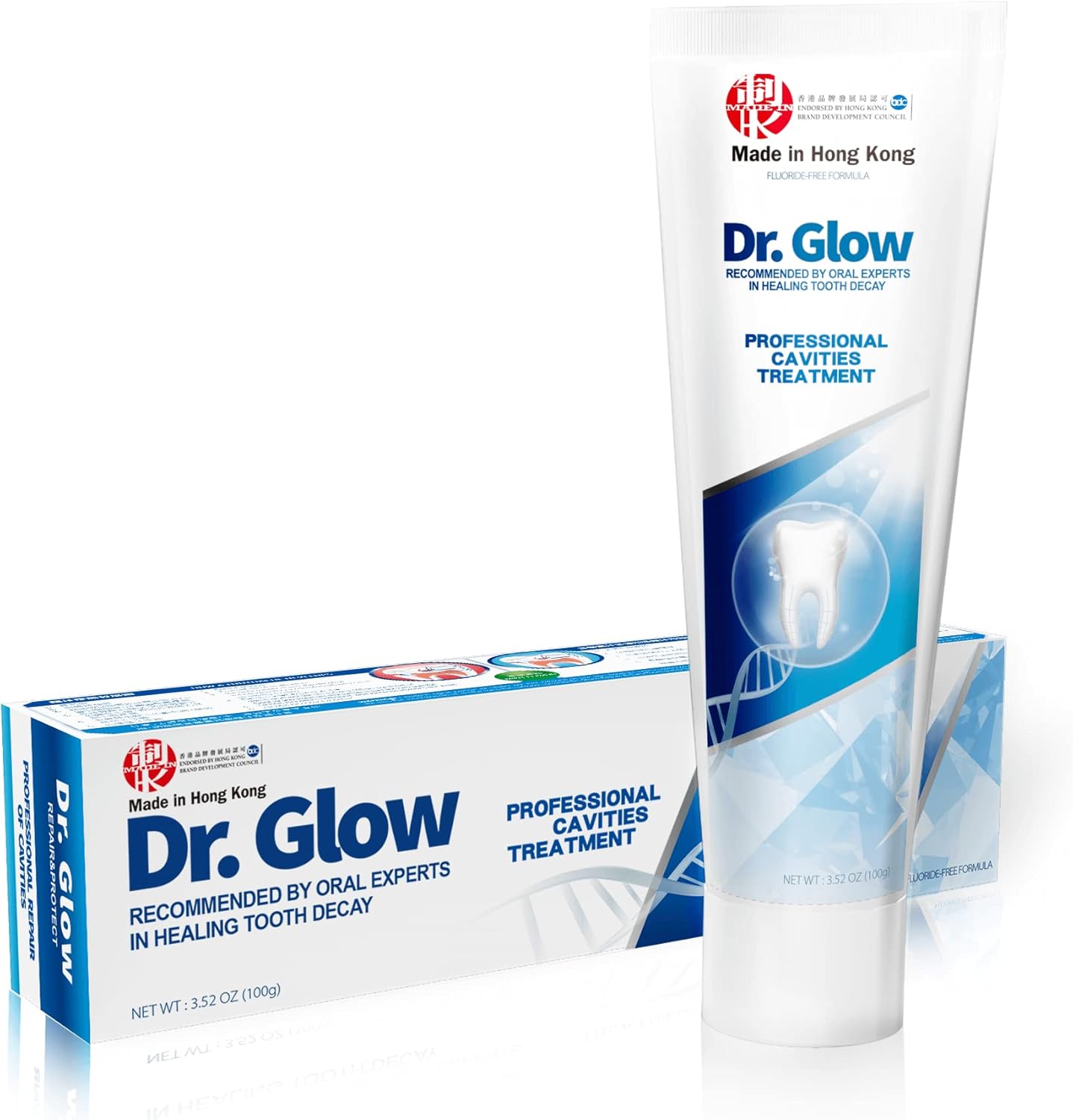 Amazon.com: Dr. Glow Adult Cavity Repair Toothpaste, Fluoride Free ...