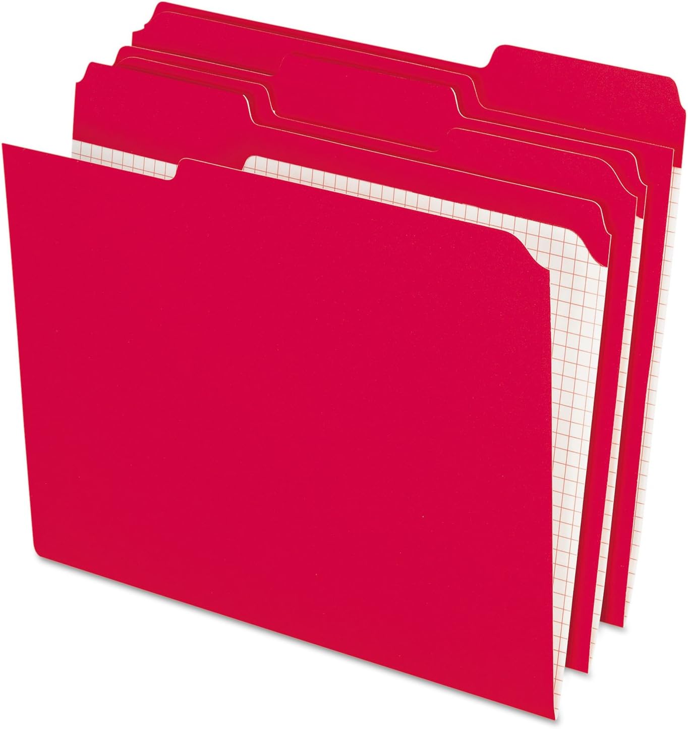 Amazon.com : Pendaflex PFXR15213RED Color File Folders with Interior ...
