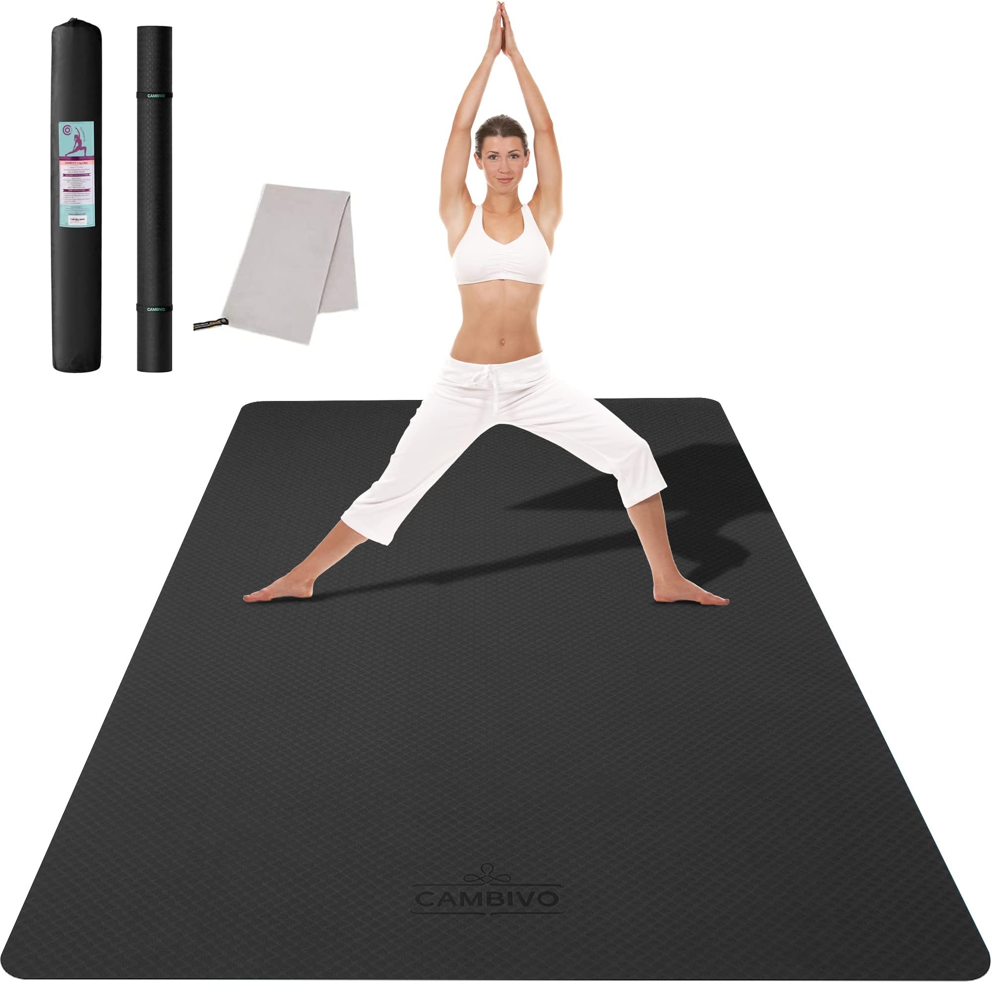 Miramat® - Extra Large Premium Exercise Mat (200 x 120 cm; 7mm Thick ...