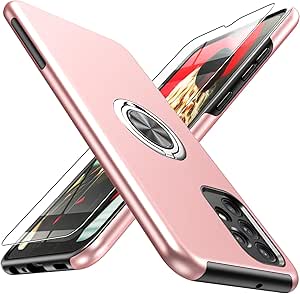 Amazon.com: Yamink Case for Samsung for Galaxy A32 5G with Tempered Glass Screen Protector ...