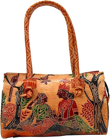 Crafts of India Divine Lovers Radha Krishna Design Ethnic Hand Embossed ...
